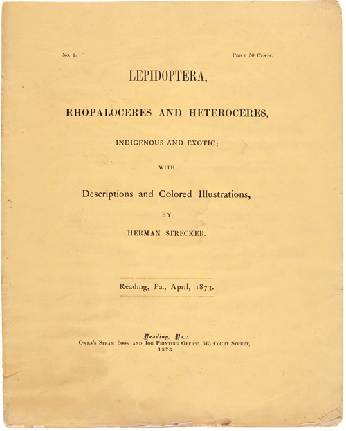 LEPIDOPTERA, RHOPALOCERES AND HETEROCERES, INDIGENOUS AND EXOTIC; WITH ...
