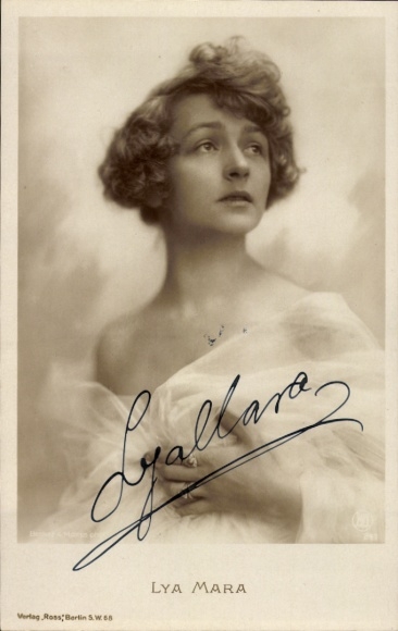 Ansichtskarte / Postkarte Schauspielerin Lia Mara, Portrait, Autogramm ...