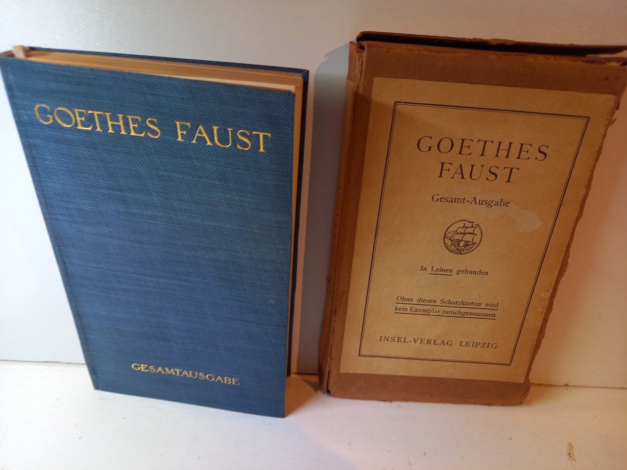 Goethes Faust. [Gesamtausgabe]. von Goethe, Johann Wolfgang von:: (1909) | Antiquariat Langguth ...