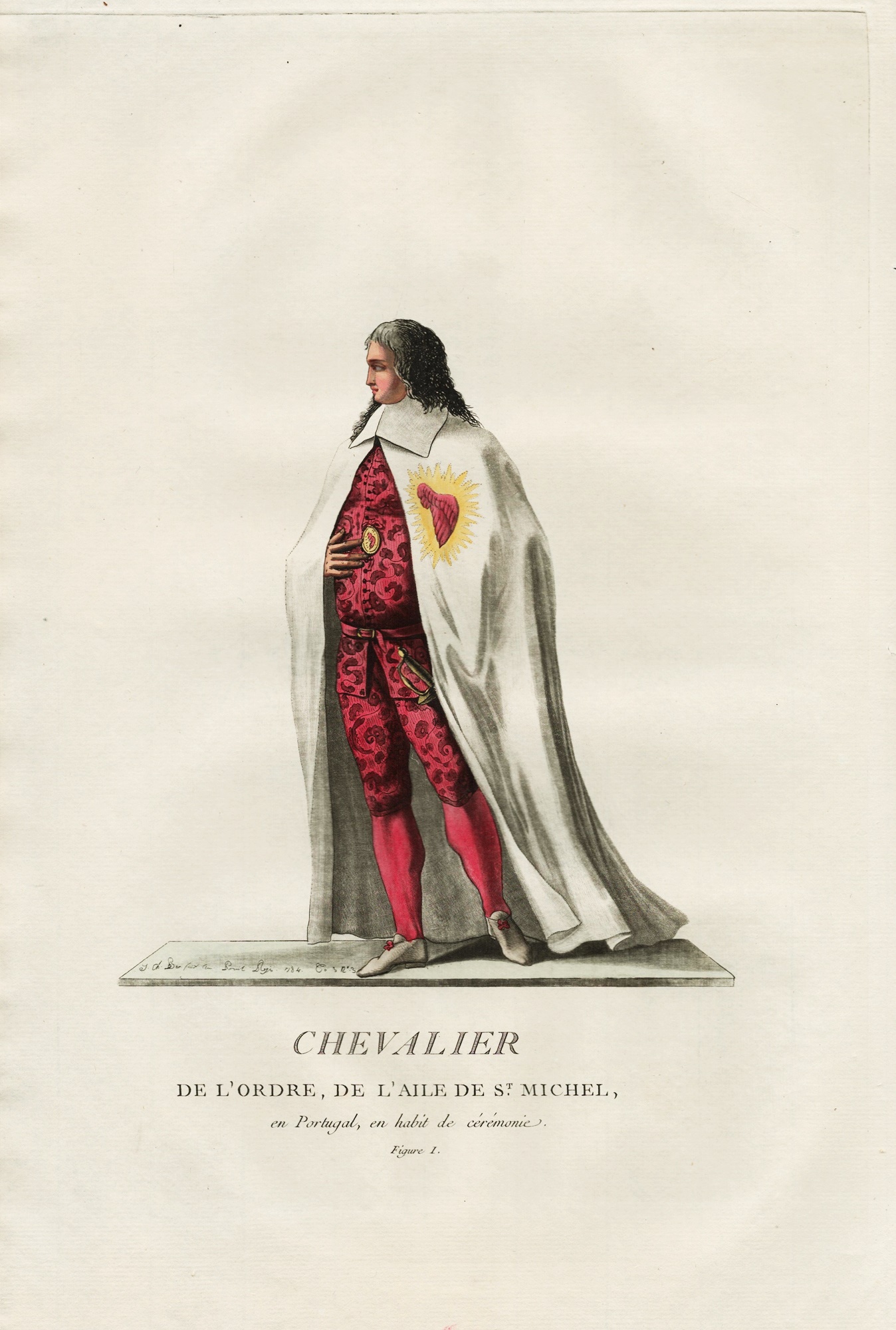 "Chevalier de l'ordre de L'aile de St. Michel en Portugal en habit de ...