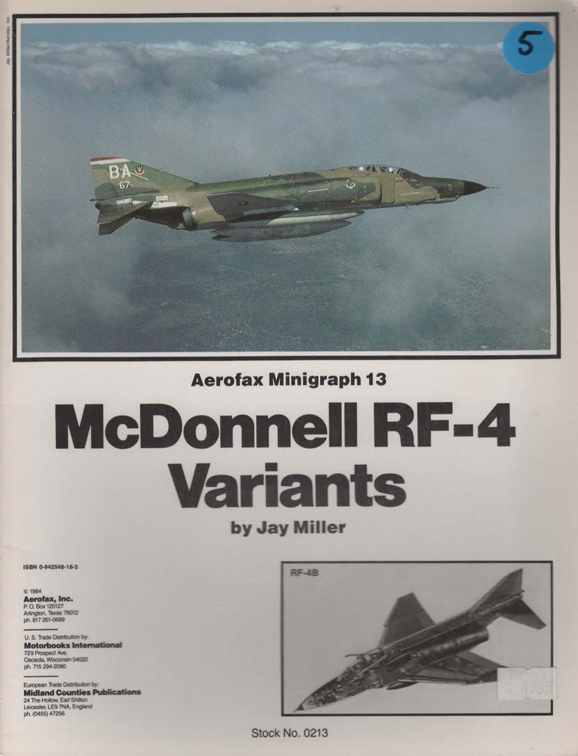 MCDONNELL DOUGLAS RF-4 PHANTOM II - AEROFAX MINIGRAPH 13 by Miller, Jay ...
