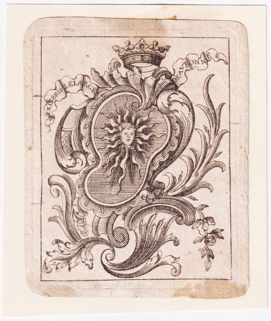 Exlibris für Jean-Michel Le Large d'Eaubonne Champagne / armorial ...