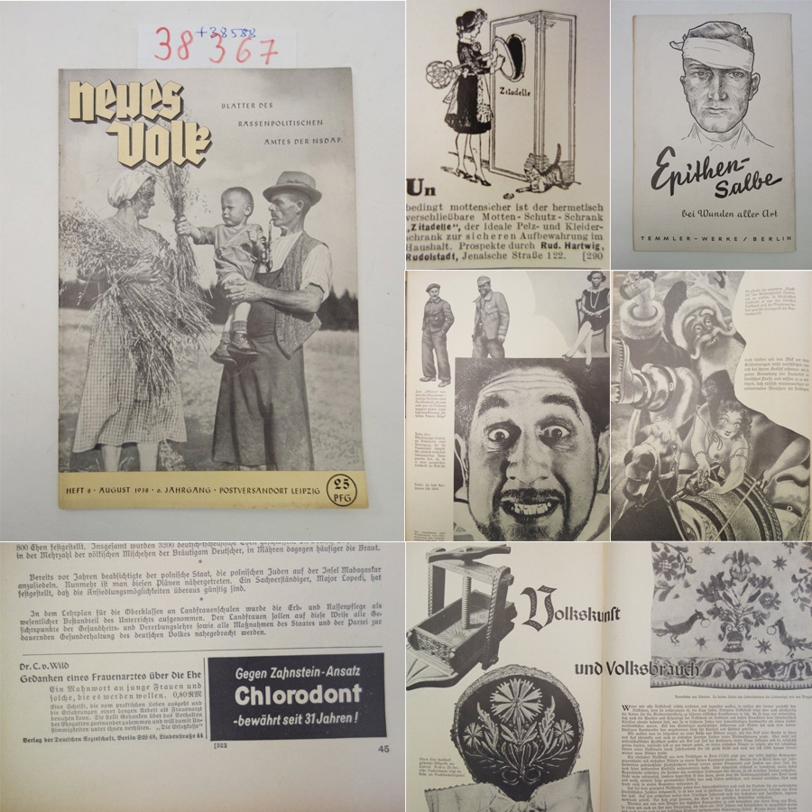 Neues Volk. Blätter des Rassenpolitischen Amtes der NSDAP. 6.Jahrgang ...