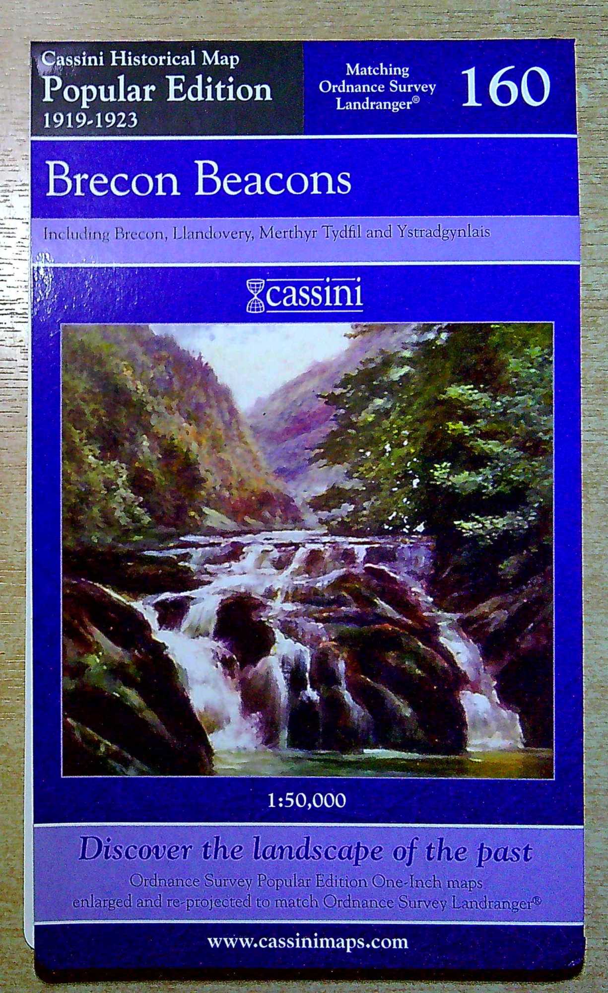 Cassini Historical Map : Popular Edition 1919-1923 No.160 : Brecon ...