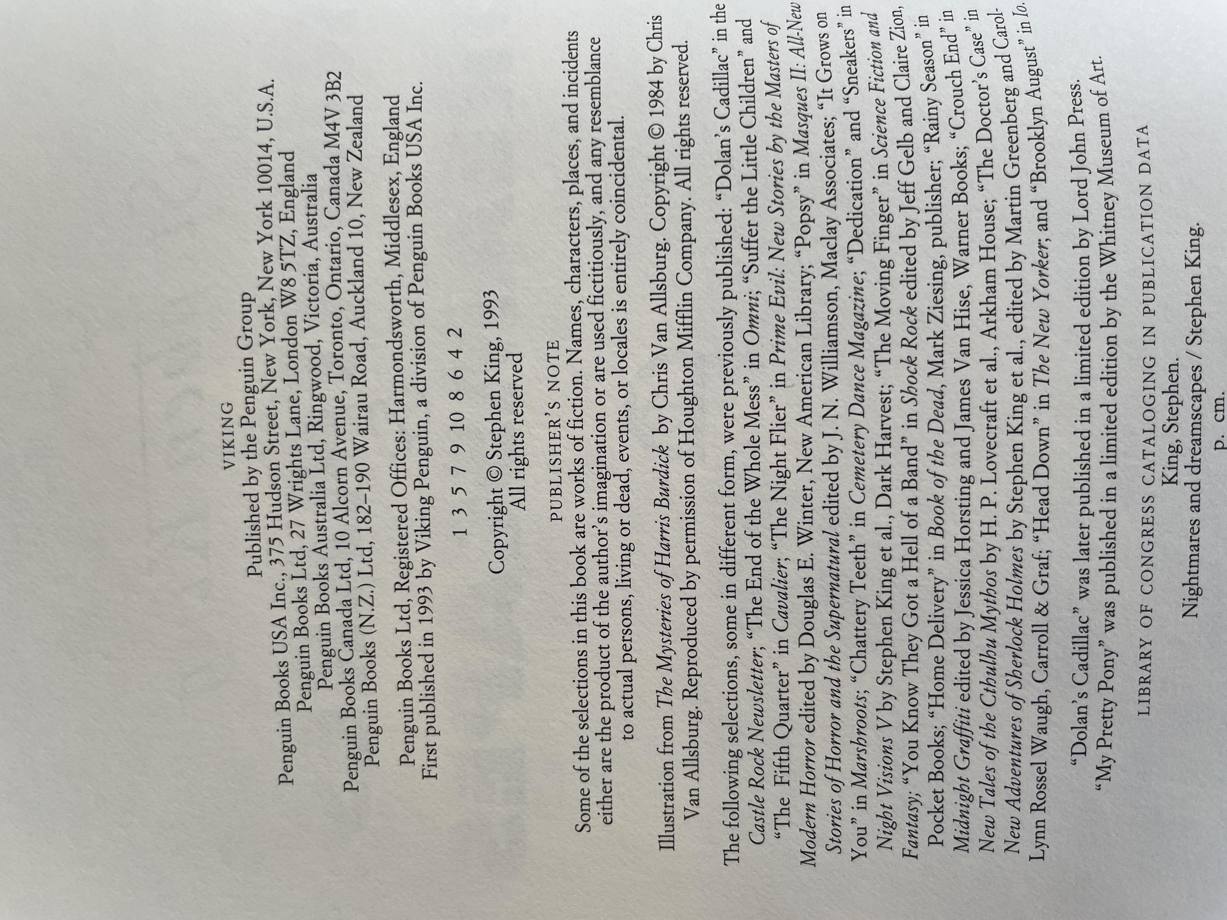 Nightmares and Dreamscapes by King, Stephen: (1993) | John Atkinson ...