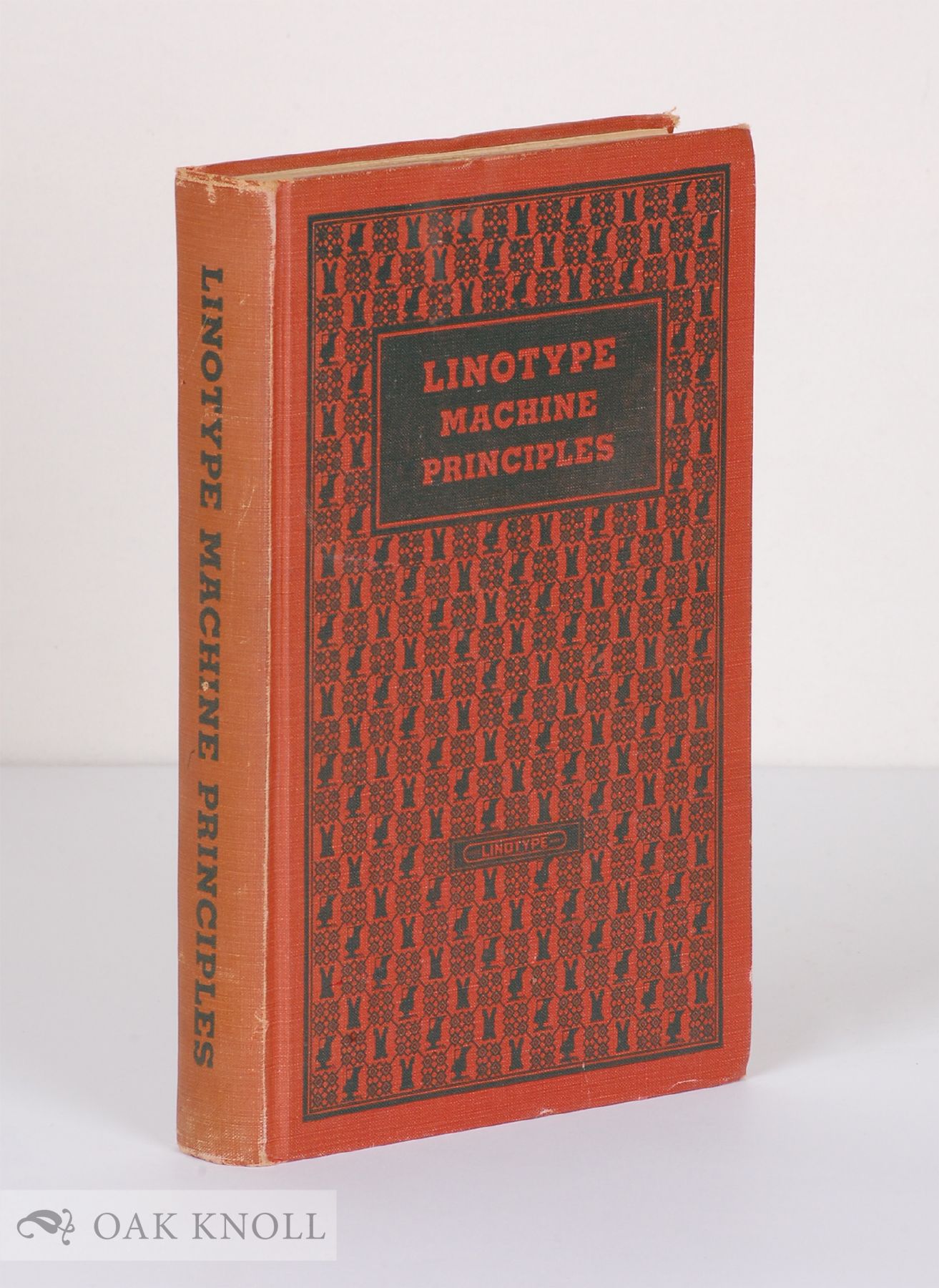 LINOTYPE MACHINE PRINCIPLES, OFFICIAL MANUAL by Mergenthaler: cloth ...