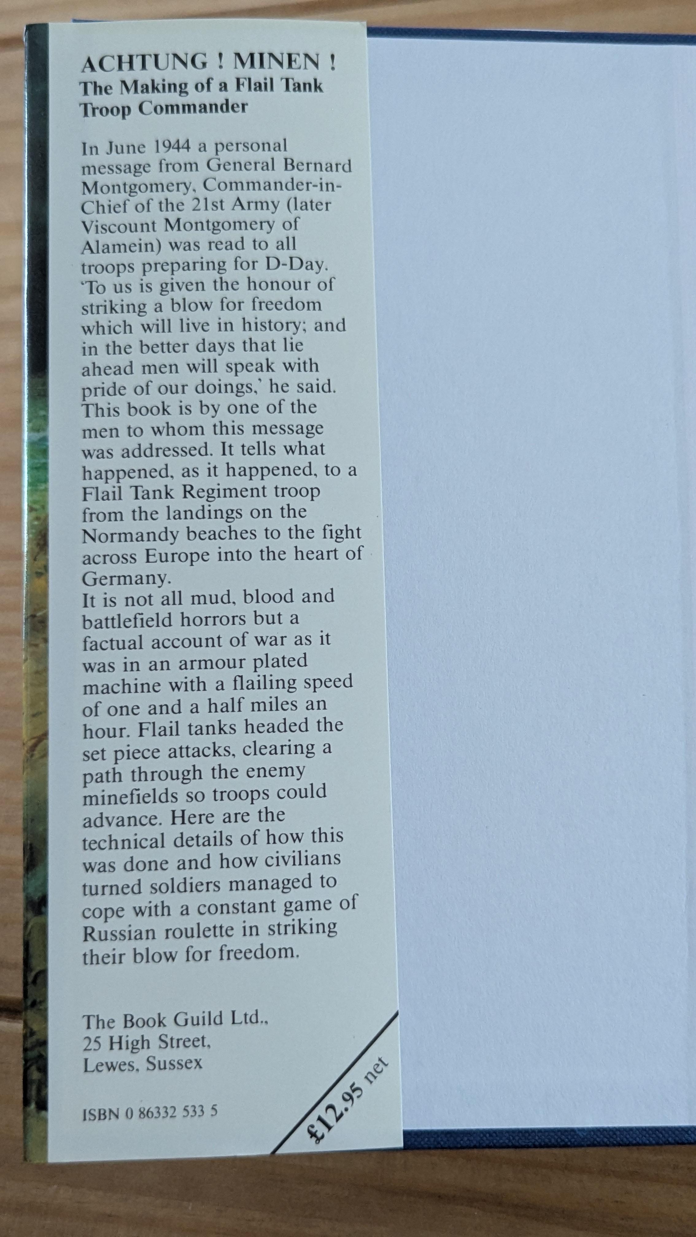 Achtung! Minen!: The Making of a Flail Tank Troop Commander by Ian ...