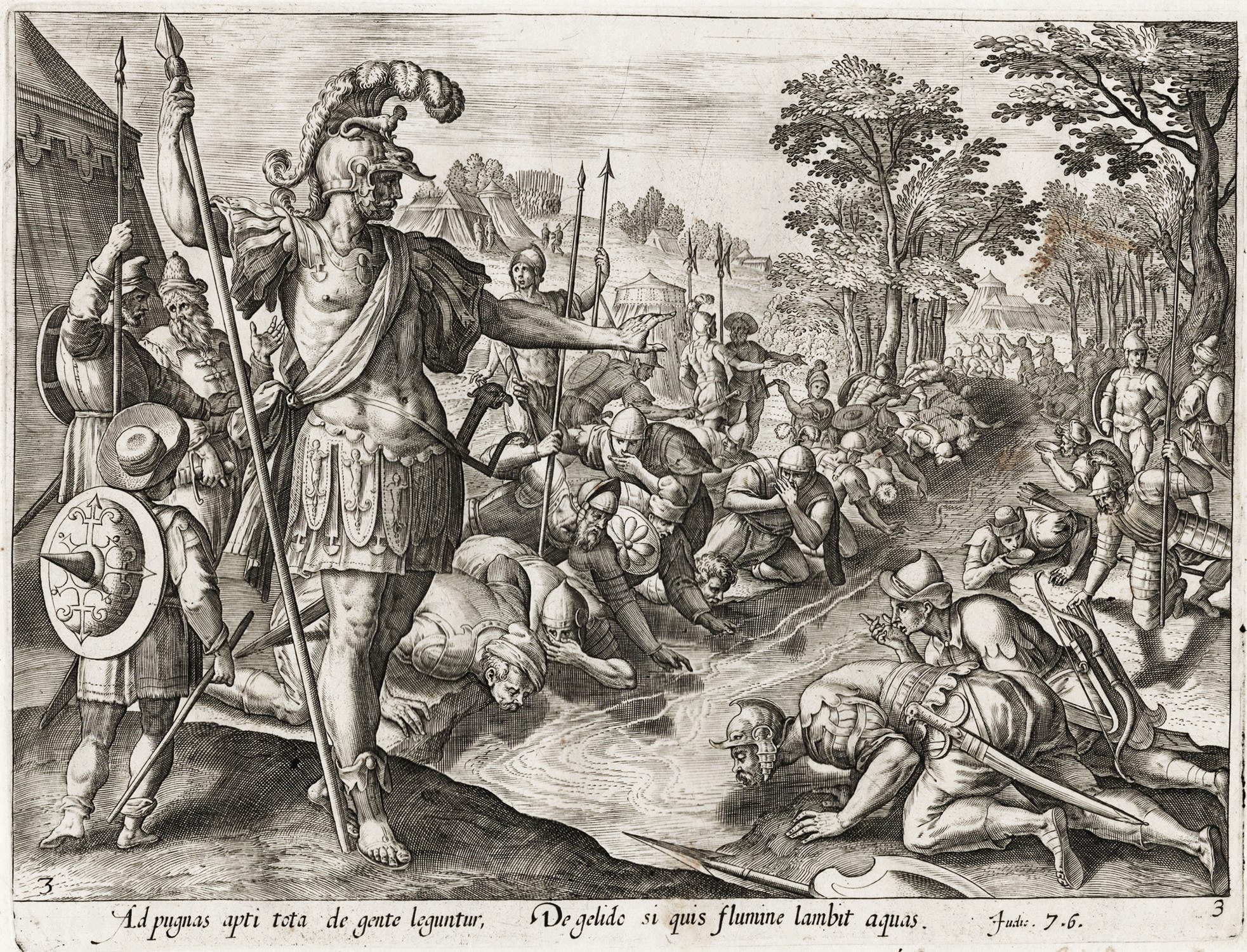 "Ad pugnas apti toda de gente leguntur, Degelido si quis flumine lambit ...