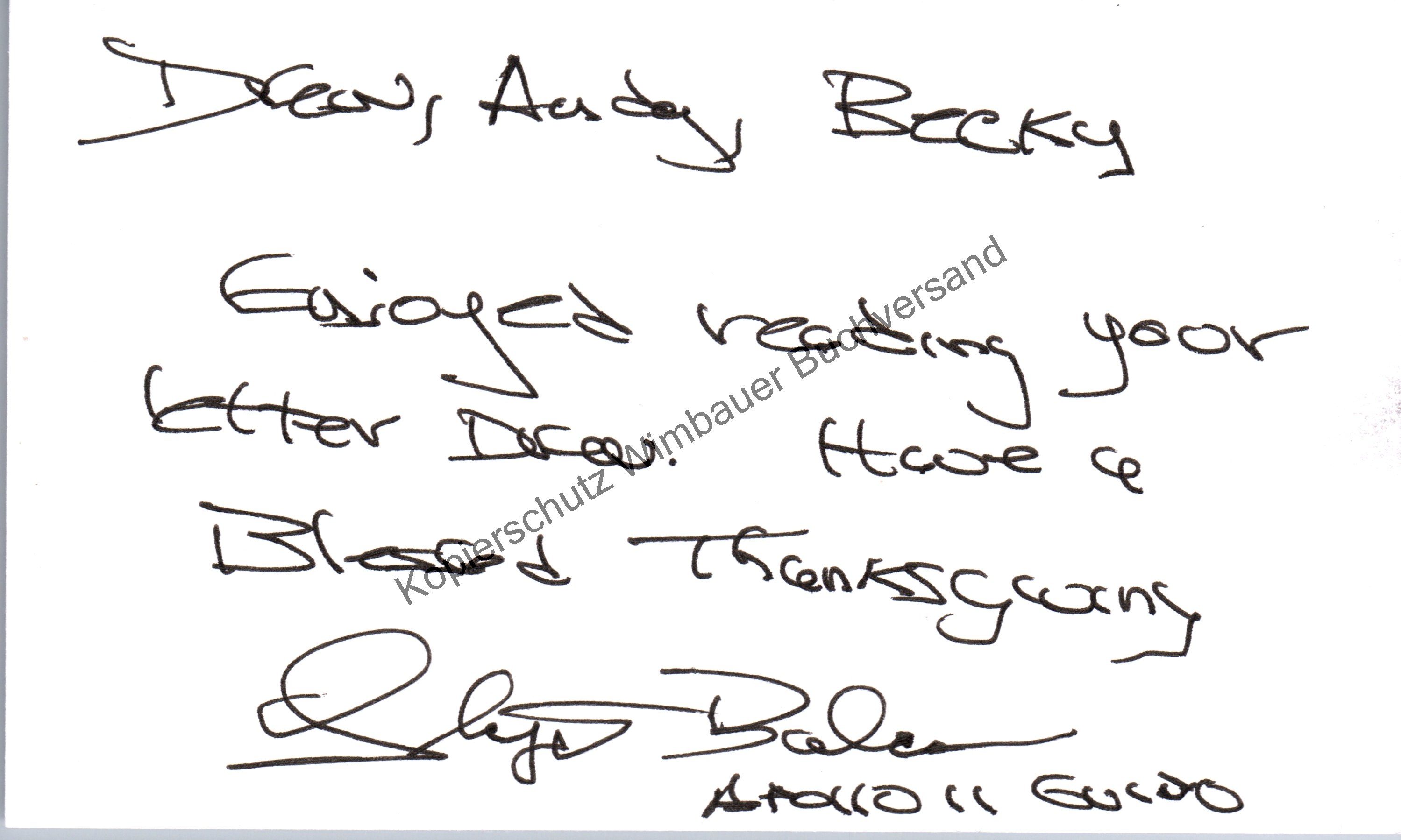 Original Autogramm Steve Bales NASA Ingenieur Flight Controller Apollo ...