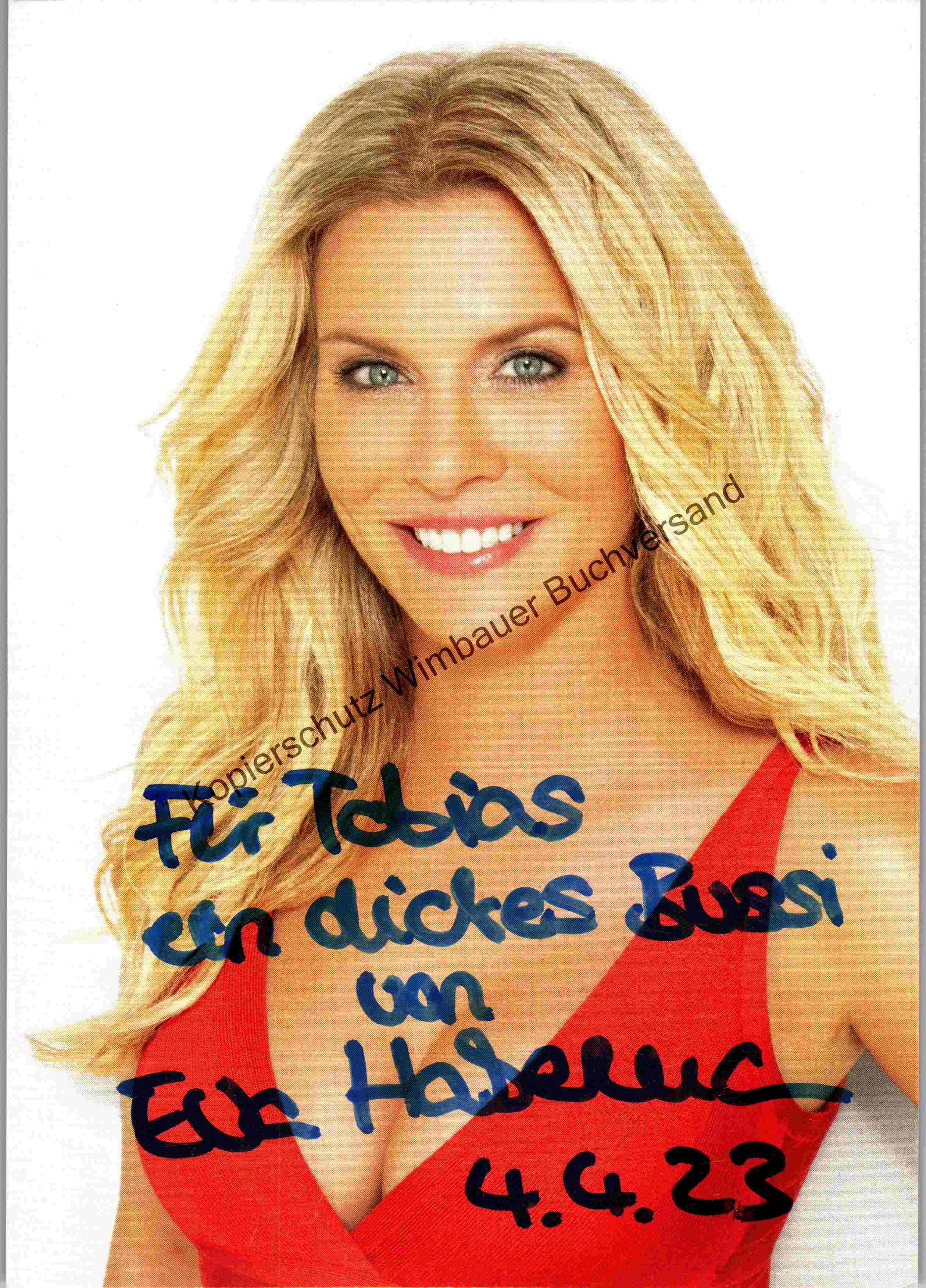Original Autogramm Eva Habermann /// Autogramm Autograph signiert signed signee by Habermann ...