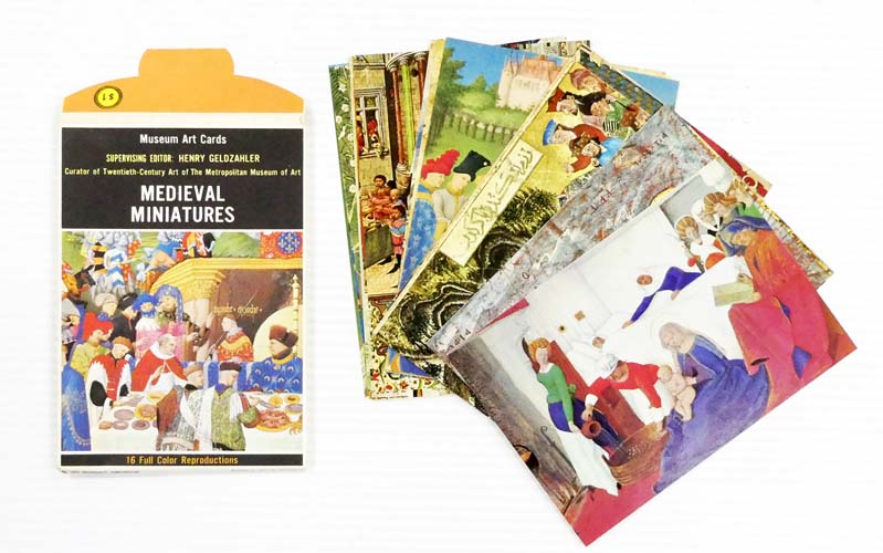 Museum Art Cards Medieval Miniatures 16 Full Color Reproductions by ...