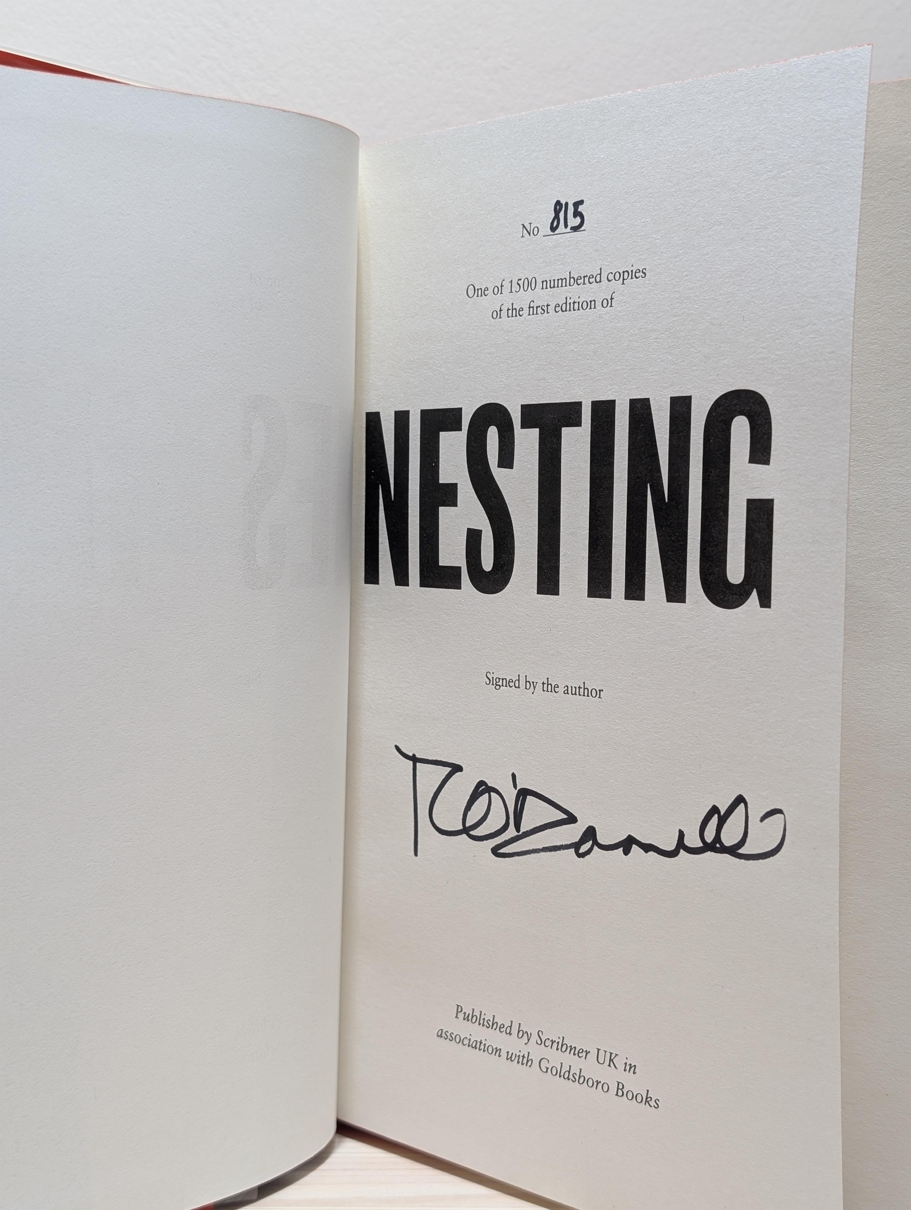 Nesting (Signed Numbered First Edition with sprayed edges) by O'Donnell ...