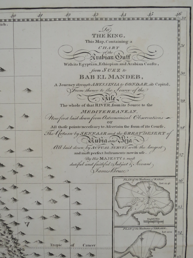 ANTIQUE 1790 COPPER PLATE MAP CHART OF THE ARABIAN GULF by James Bruce: (1790) Map | Sage Rare ...