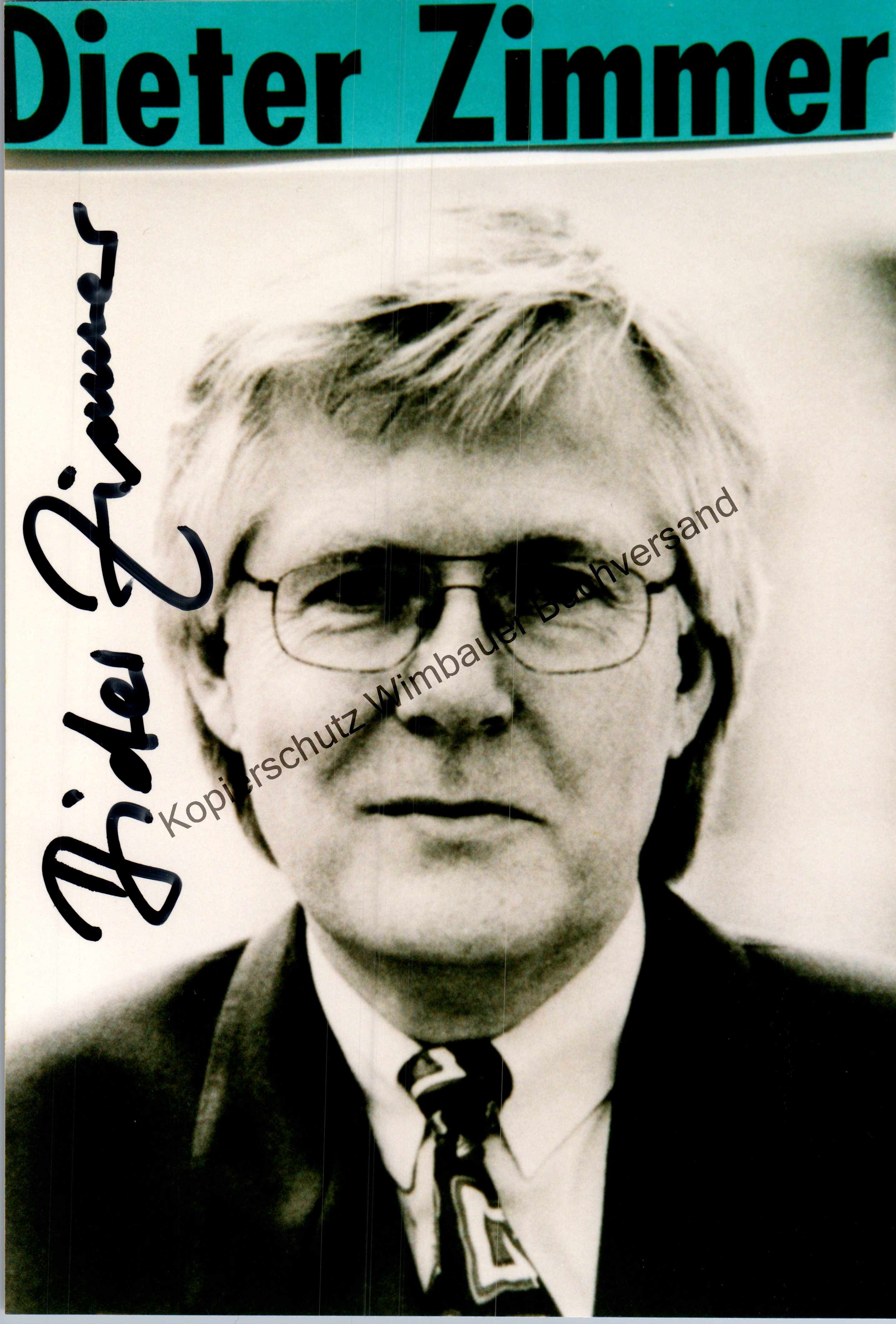 Original Autogramm Dieter Zimmer (1939-2024) /// Autograph signiert ...
