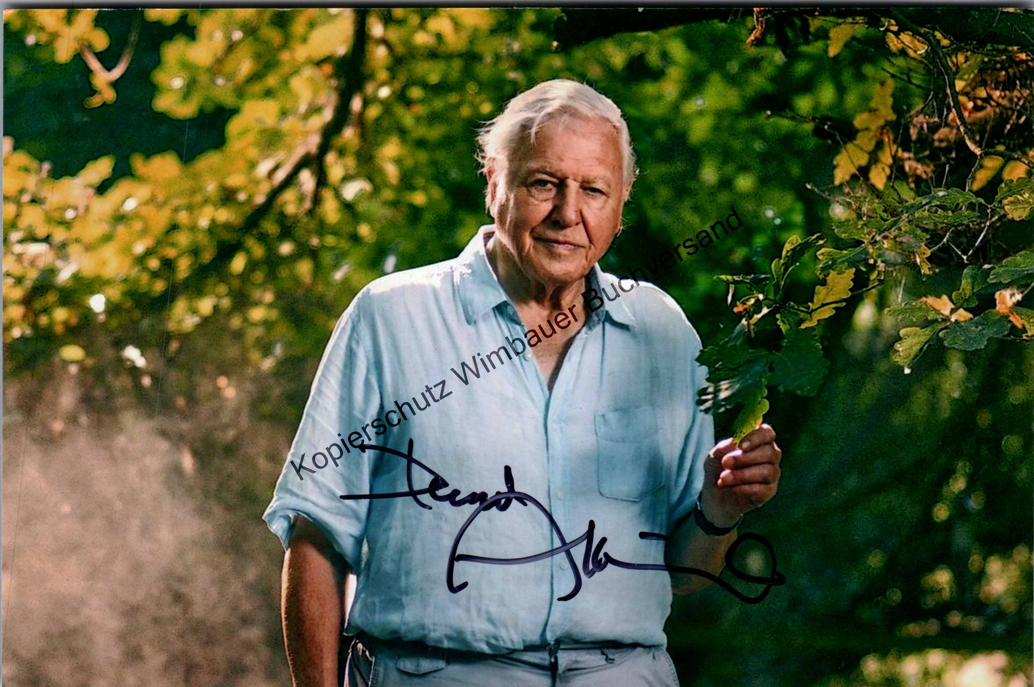Original Autogramm David Attenborough (*1926) /// Autograph signiert ...