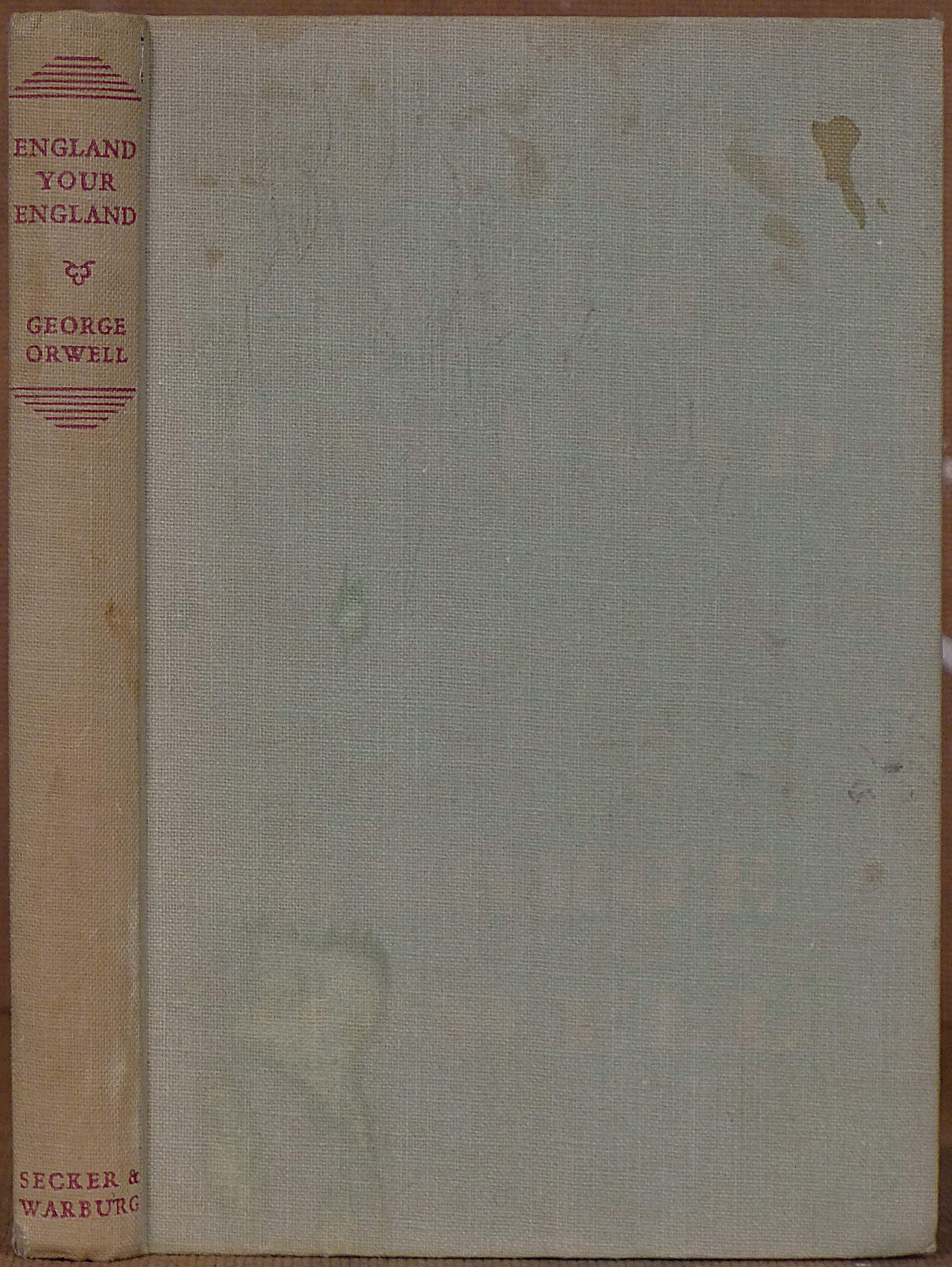 England Your England and Other Essays by George Orwell: Good Hardcover ...