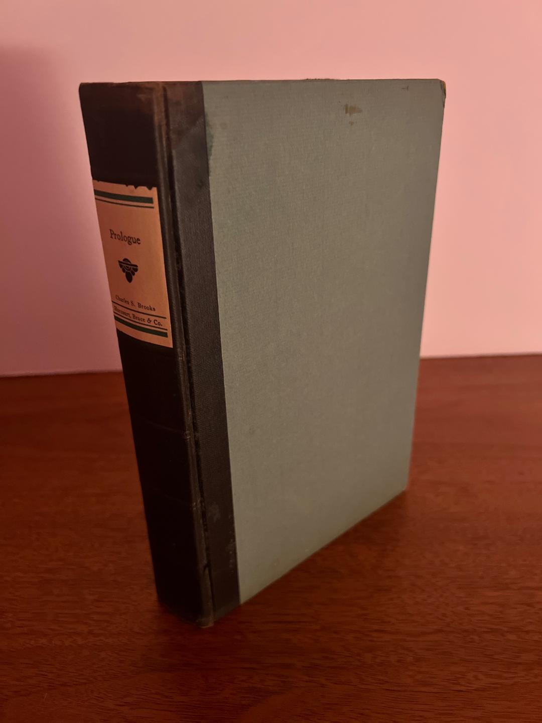 Prologue by BROOKS, Charles S.: Very Good Hard Cover (1931) First ...