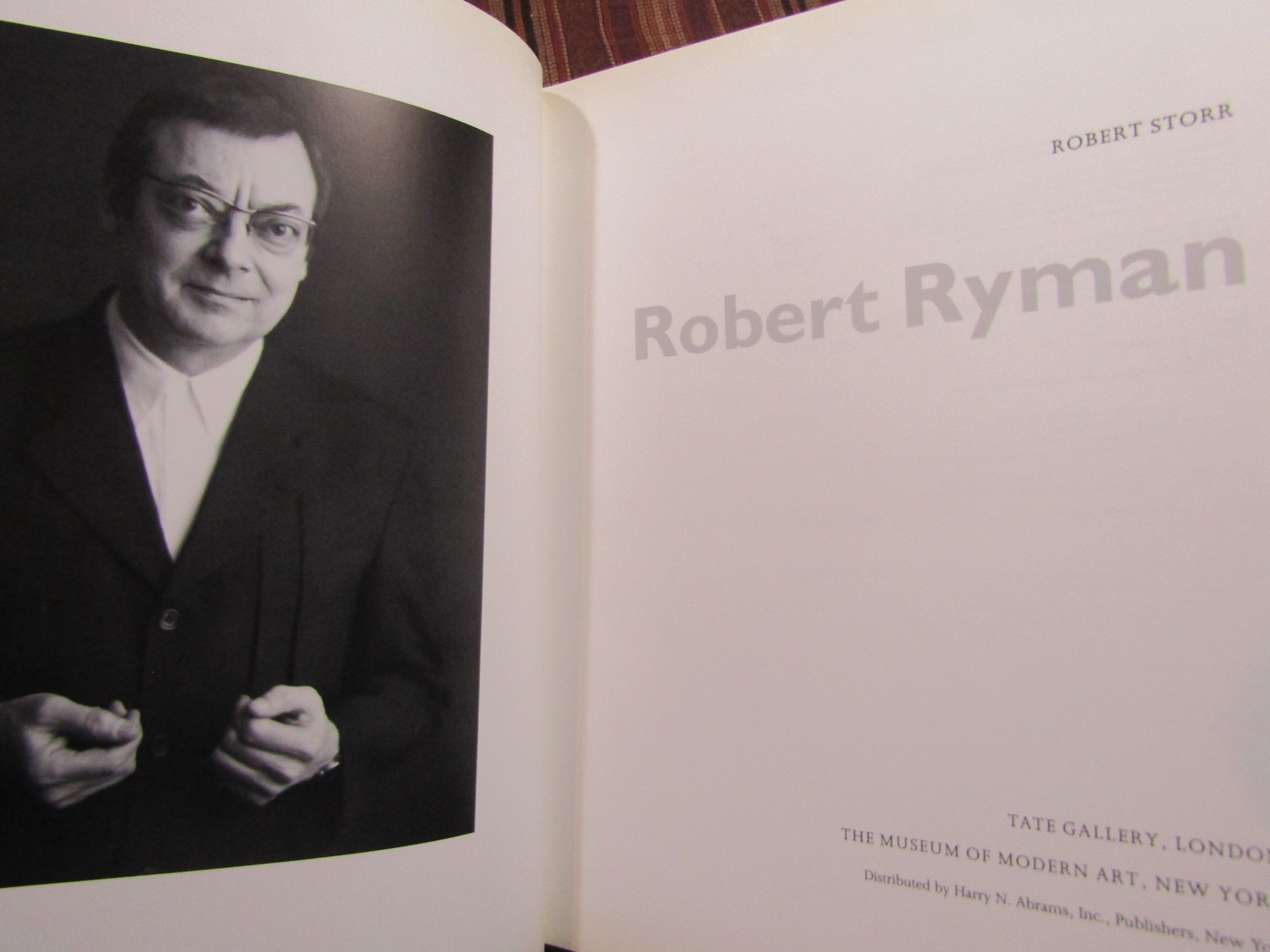 Robert Ryman by Storr, Robert: Near Fine Hardcover (1993) 1st Edition | Pages Past--Used & Rare ...