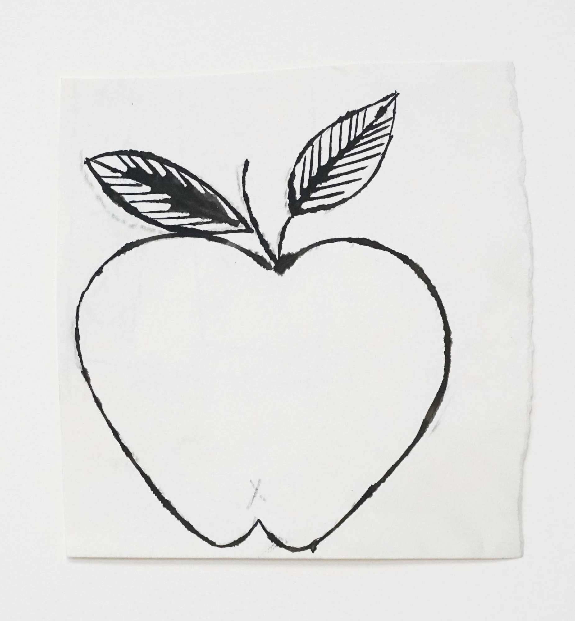 ANDY WARHOL ORIGINAL DRAWING "APPLE" ~ EX: WARHOL ESTATE, EX: WARHOL ...