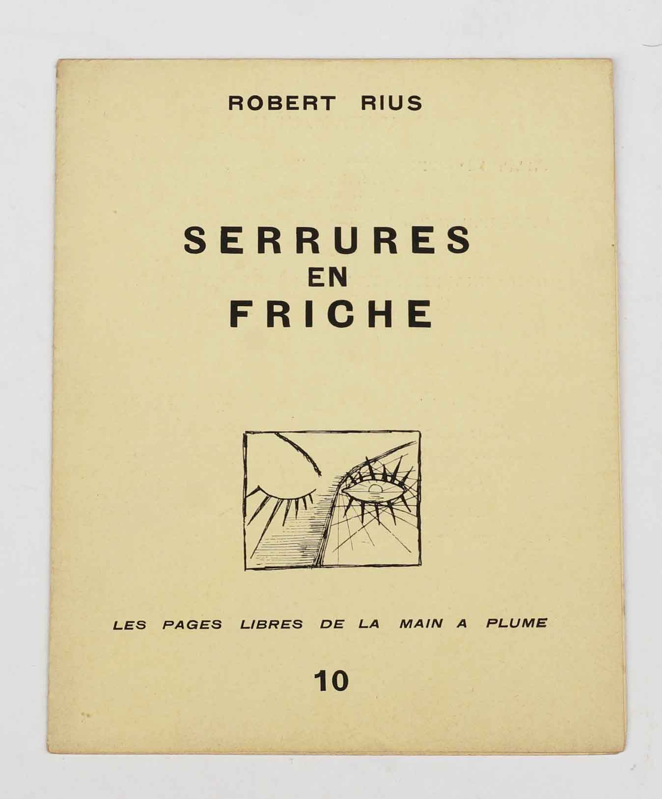 Serrures en friche von RIUS Robert: Très bon En feuilles (1943 ...