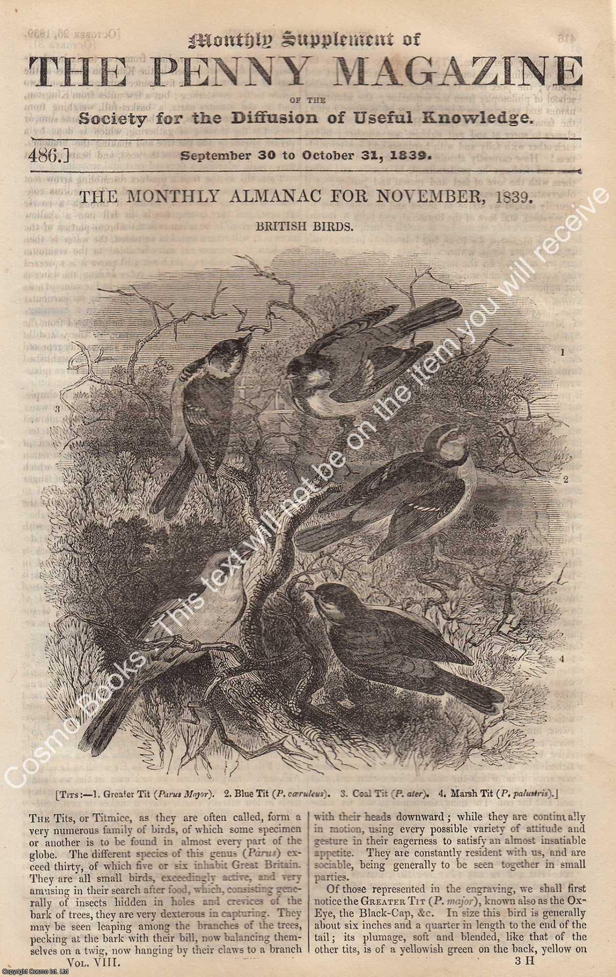 The Gunpowder Plot; British Birds (part 5), etc. Issue No. 486, 1839. A ...