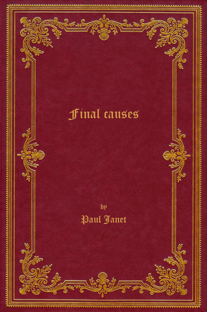 Final causes, 1878 von Janet, Paul: New Hardcover | Rebooker
