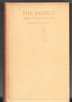 The Riddle And Other Stories (signed/numbered) by de la Mare, Walter ...