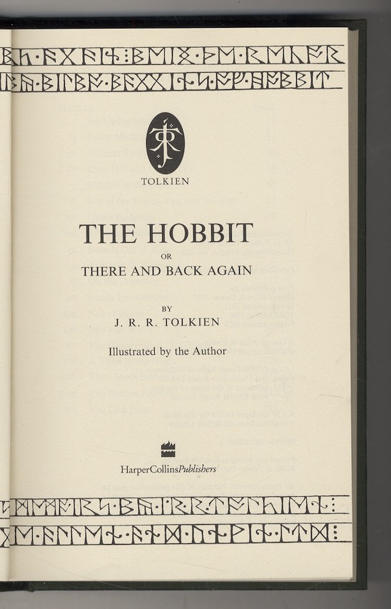 The Hobbit or there and back again. von TOLKIEN John Ronald Reuel ...