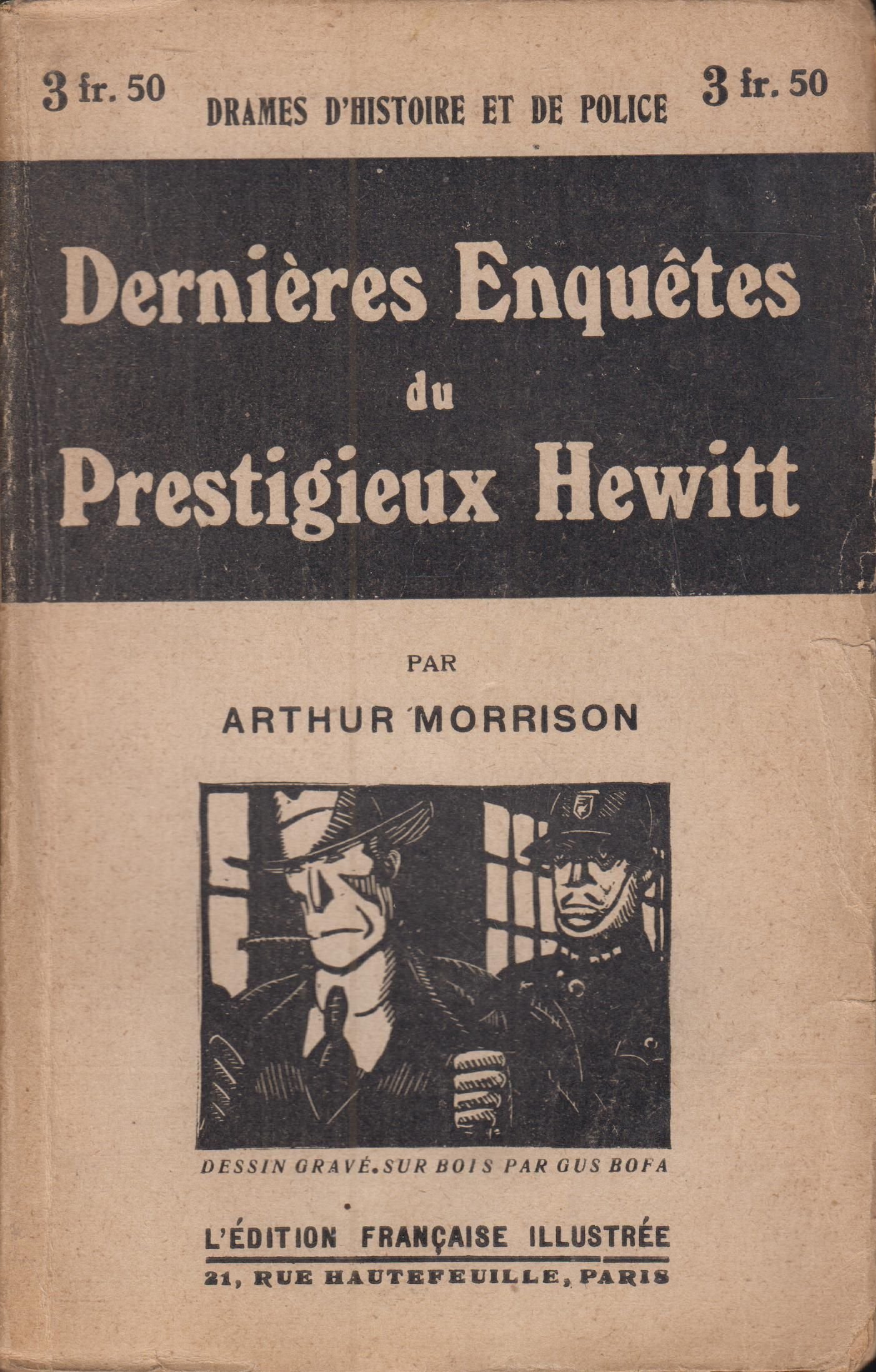 Dernières enquêtes du prestigieux Héwitt by Arthur Morrison: Bon ...