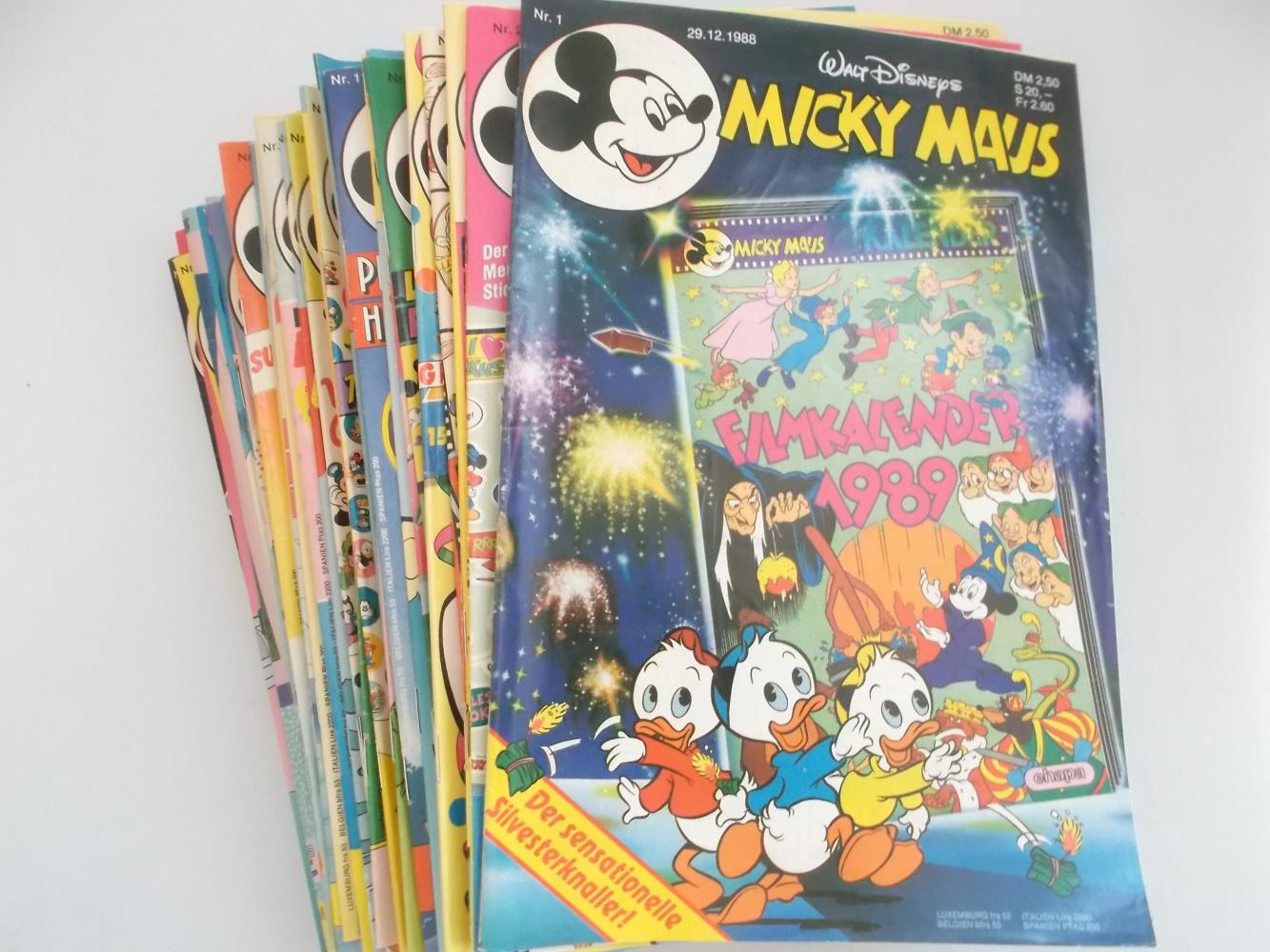 Micky Maus Comic Sammlung Heft 1 - 52 von 1989 komplett mit einigen ...
