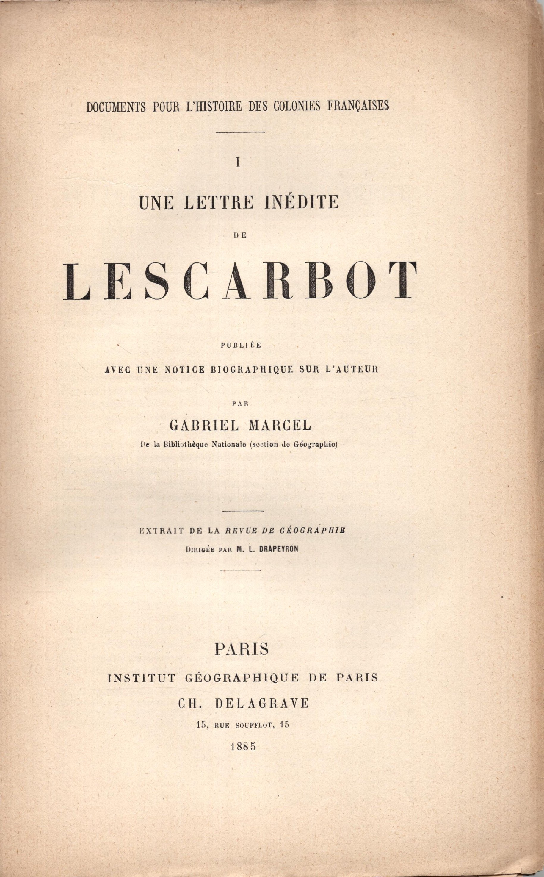 Une lettre inédite de Lescarbot by Marc Lescarbot - Gabriel Marcel ...