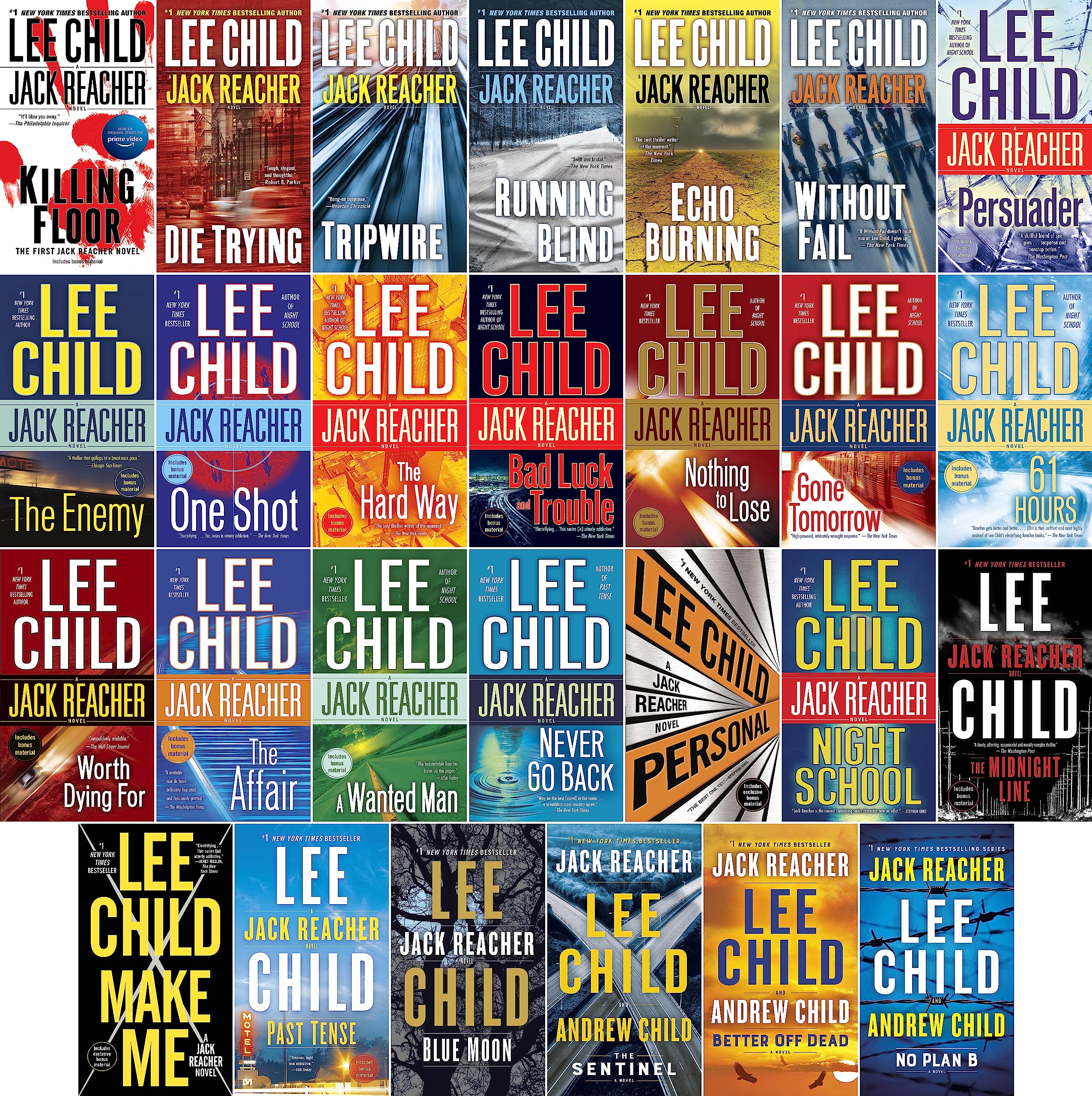 Jack Reacher Complete Series Set by Lee Child (26 Books) by Lee Child ...