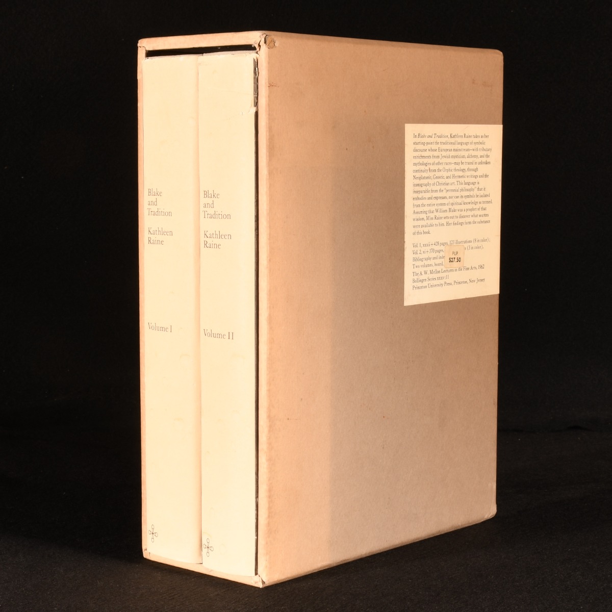 Blake and Tradition by Kathleen Raine: Fine Cloth (1968) First edition ...