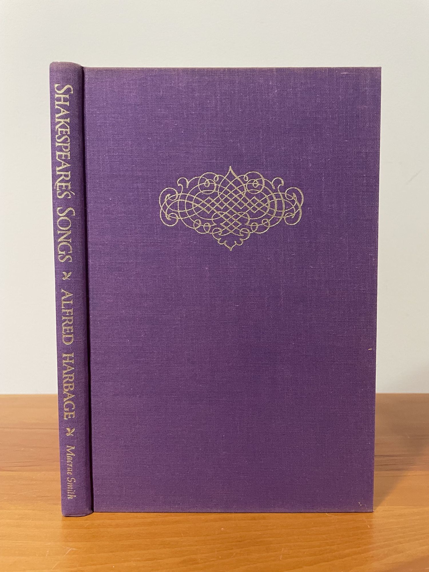 Shakespeare's Songs by Harbage, Alfred (ed.): hardcover (1970) first ...