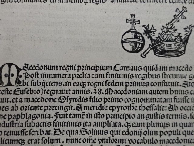 Quarta etas mundi. Textblatt LIIII mit Holzschnitten aus Schedels ...