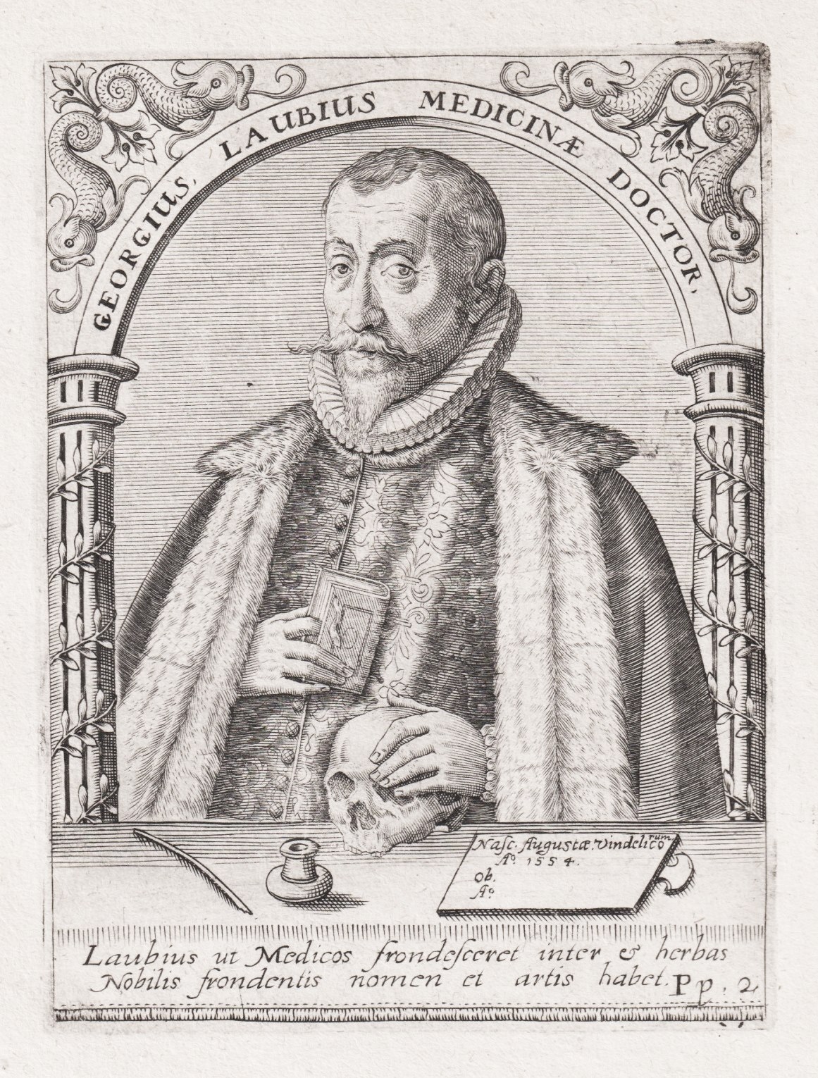 "Georgius Laubius Medicinae Doctor." - Georg Laube (1554-1597) Arzt ...