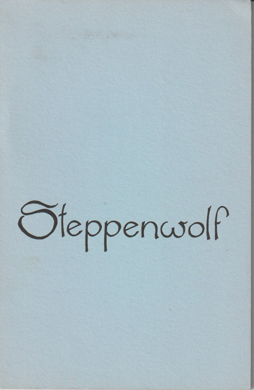 Steppenwolf 4 -- One First Appearance of Quits by Charles Bukowski ...