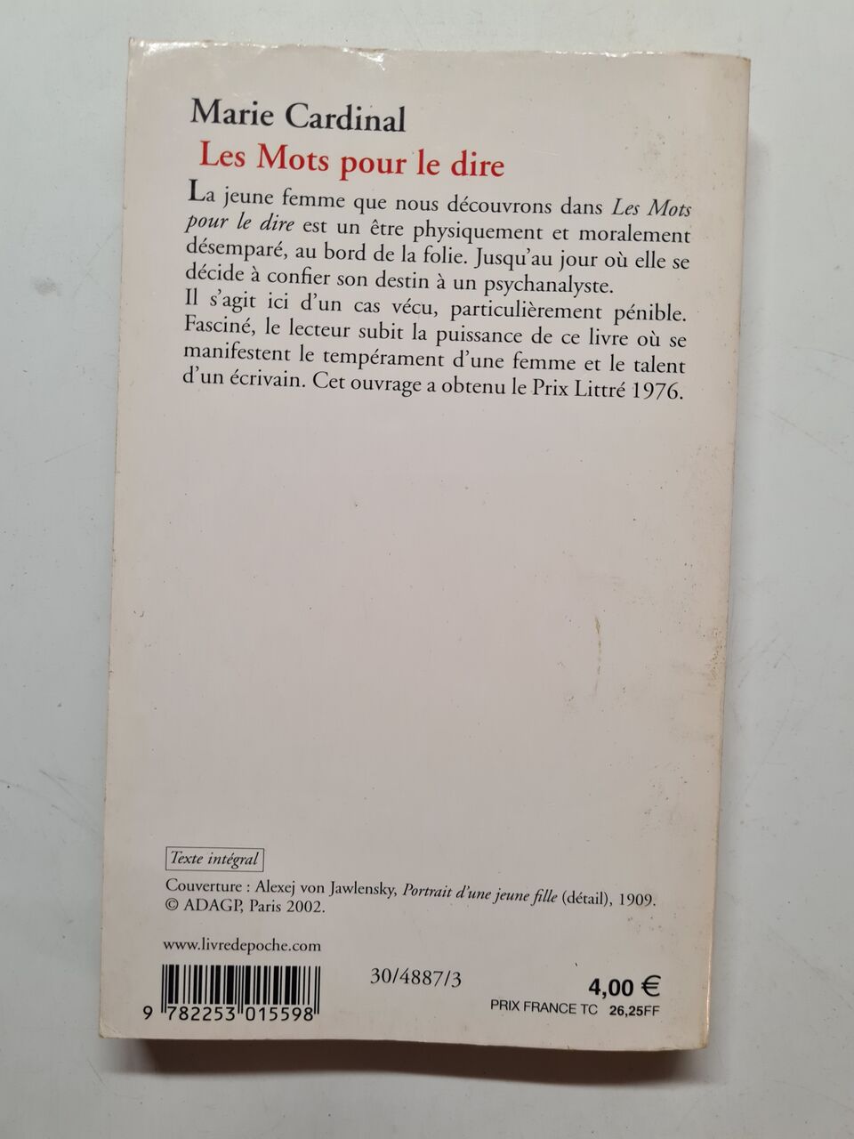 Les mots pour le dire by Cardinal Marie: Good (1977) | Démons & Merveilles