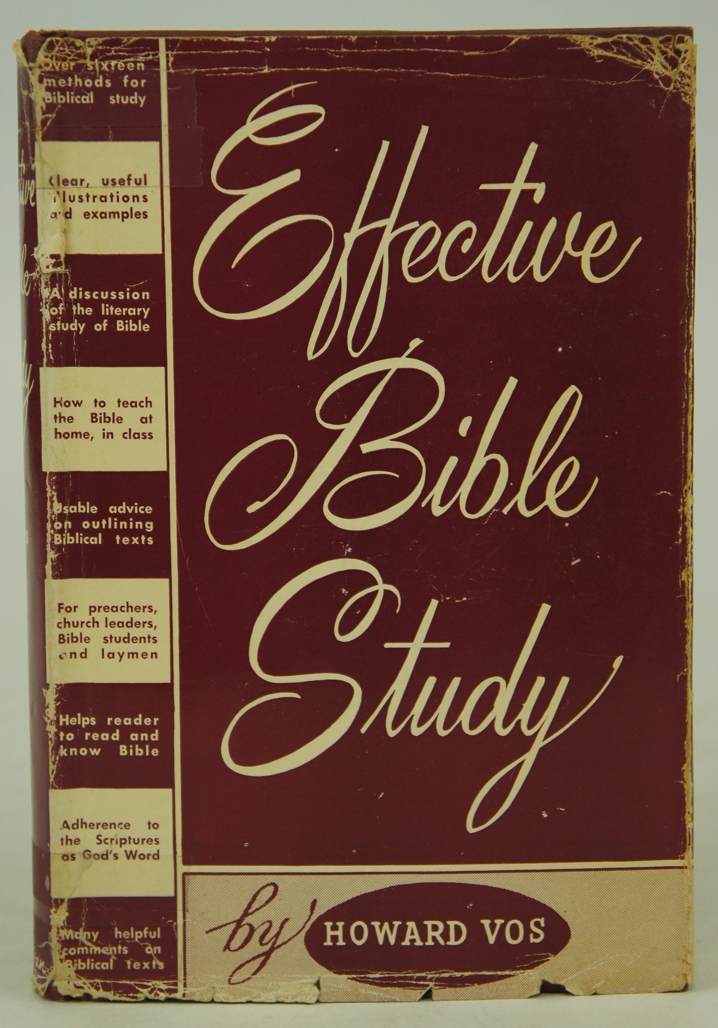 Effective Bible Study (First Edition) by Howard F. Vos: Very Good ...