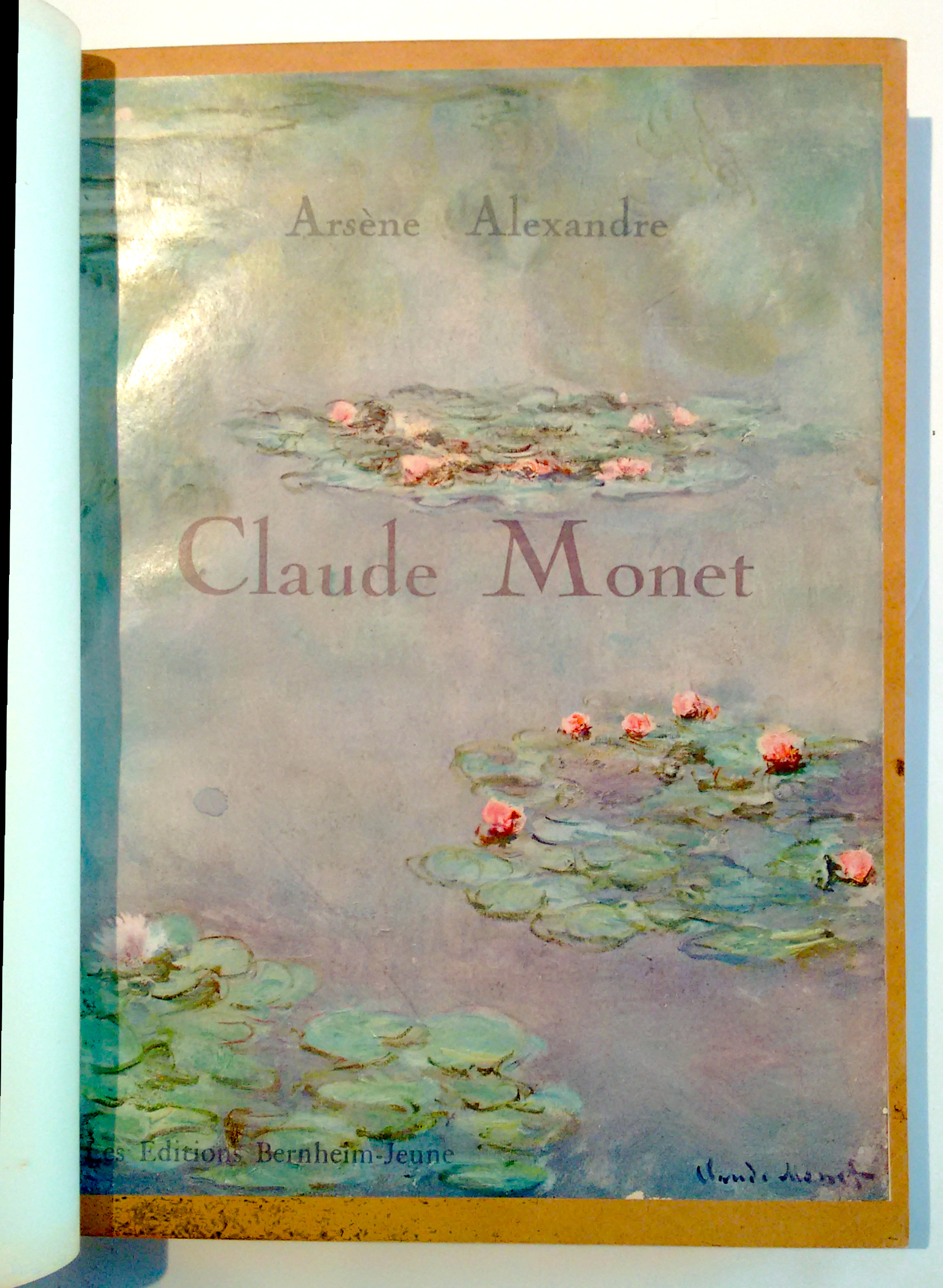 Claude Monet von Alexandre, Arsene; Monet, Claude: (1921) First Edition ...