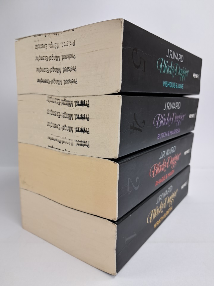 4 Bände Black Dagger - Doppelbände Wrath & Beth; Rhage & Mary; Butch ...