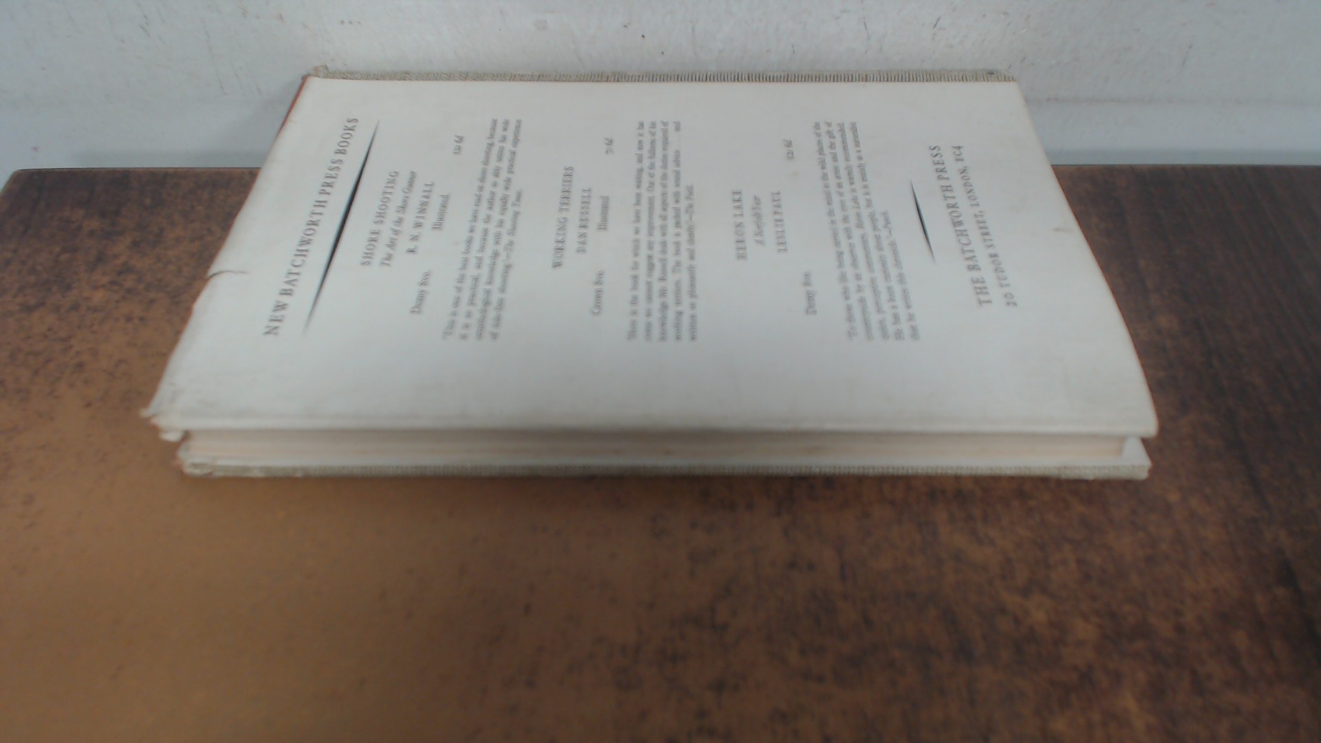 Lakeland Gamekeeper by David Imrie: Good Hardcover (1949 ...