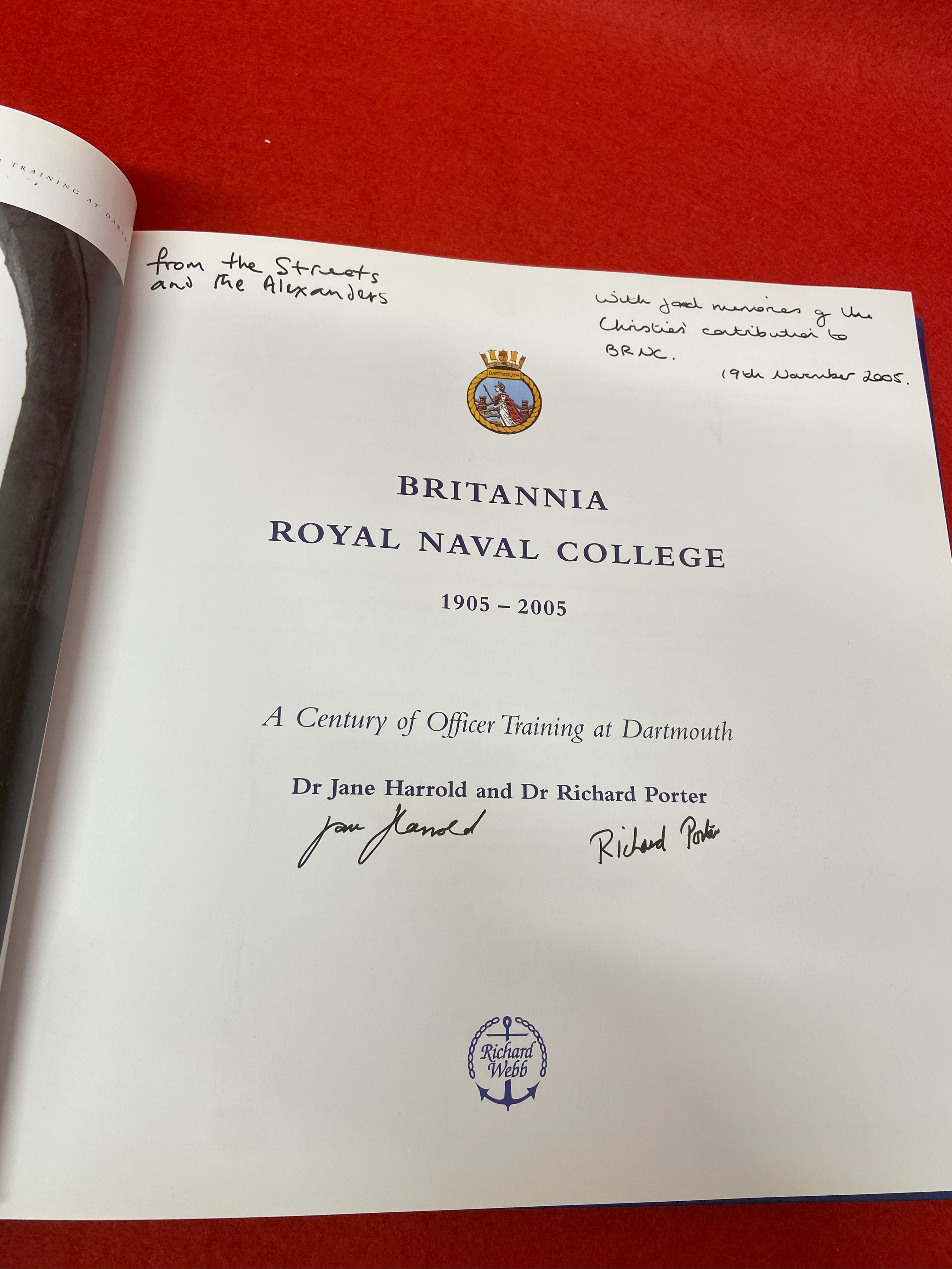 Britannia Royal Naval College 1905 - 2005. A Century of Officer ...
