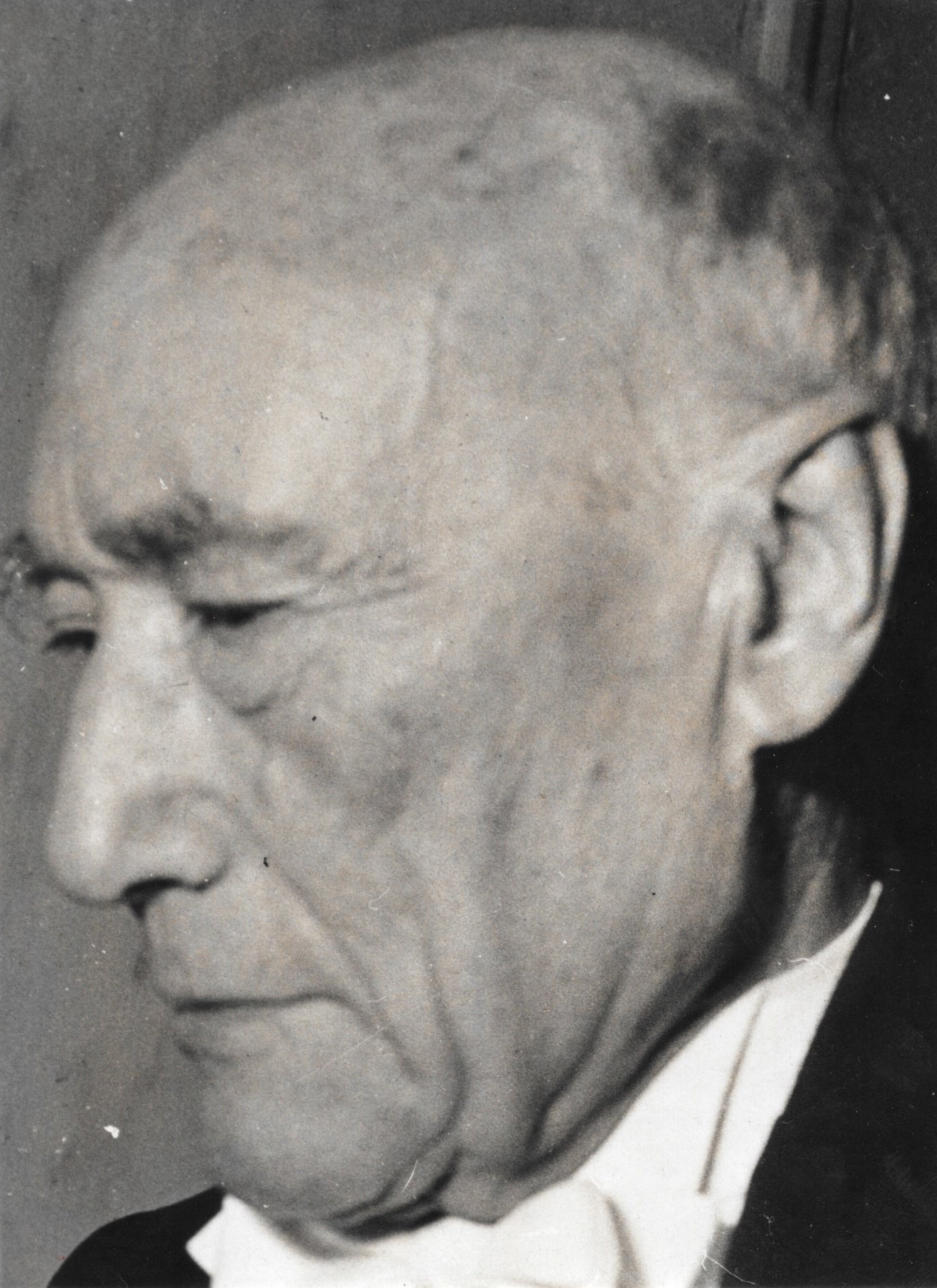 Portrait d'André Gide lors de la première des Caves du Vatican, 1950 ...