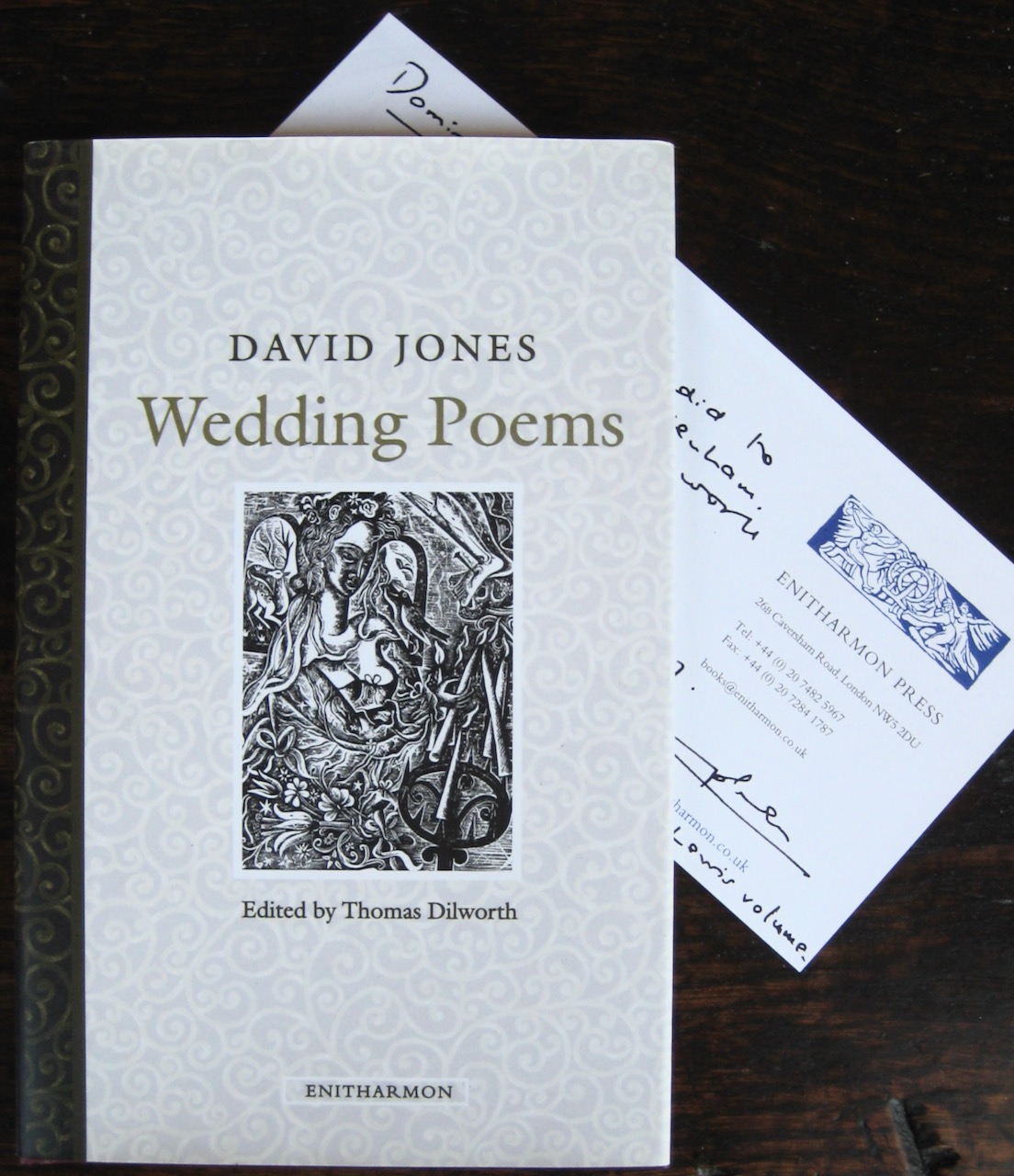 Wedding Poems. Edited with foreword and afterword by Thomas Dilworth by ...