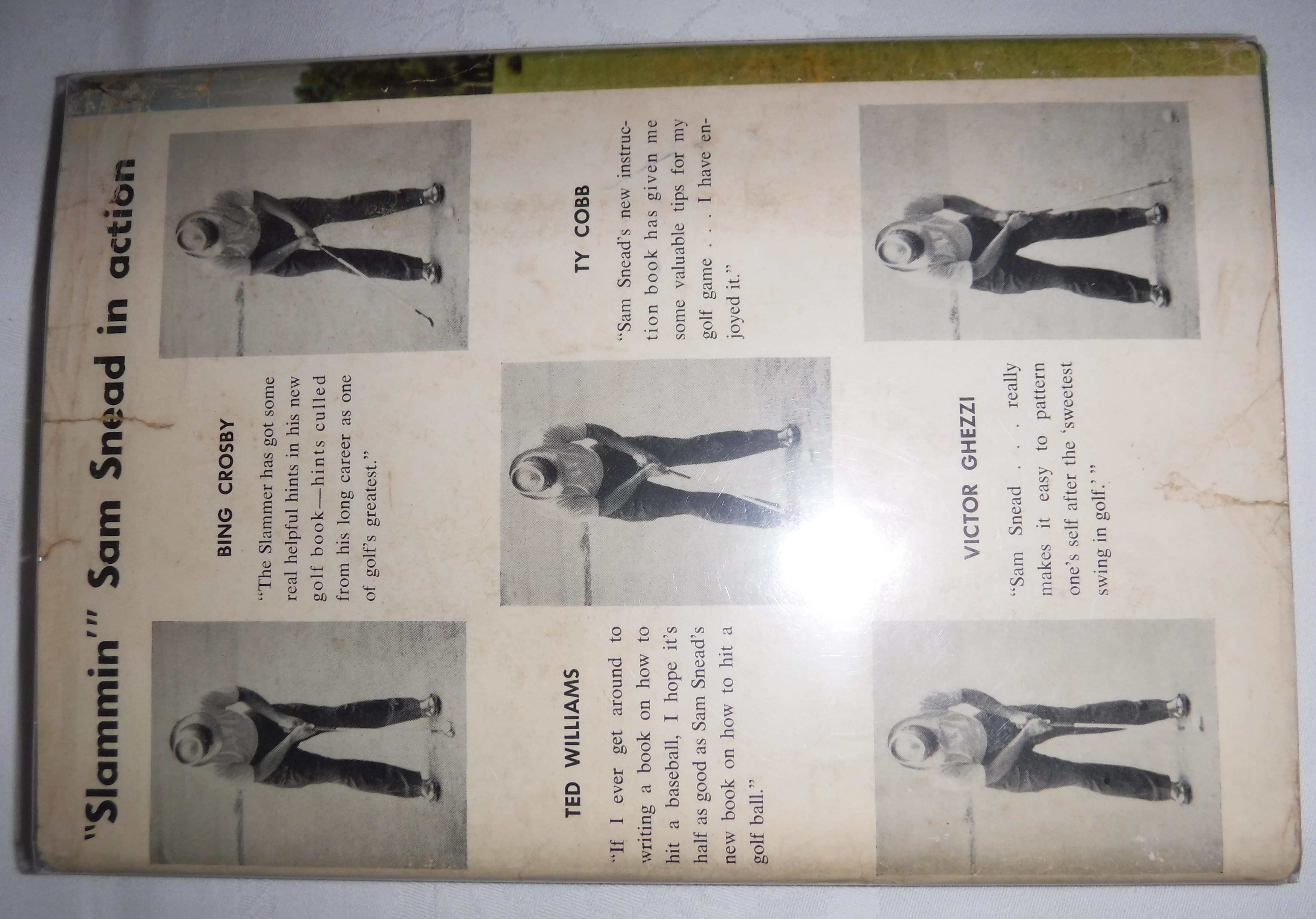 Sam Snead on Golf by Snead, Sam: Very Good Hardcover (1961) 1st Edition ...