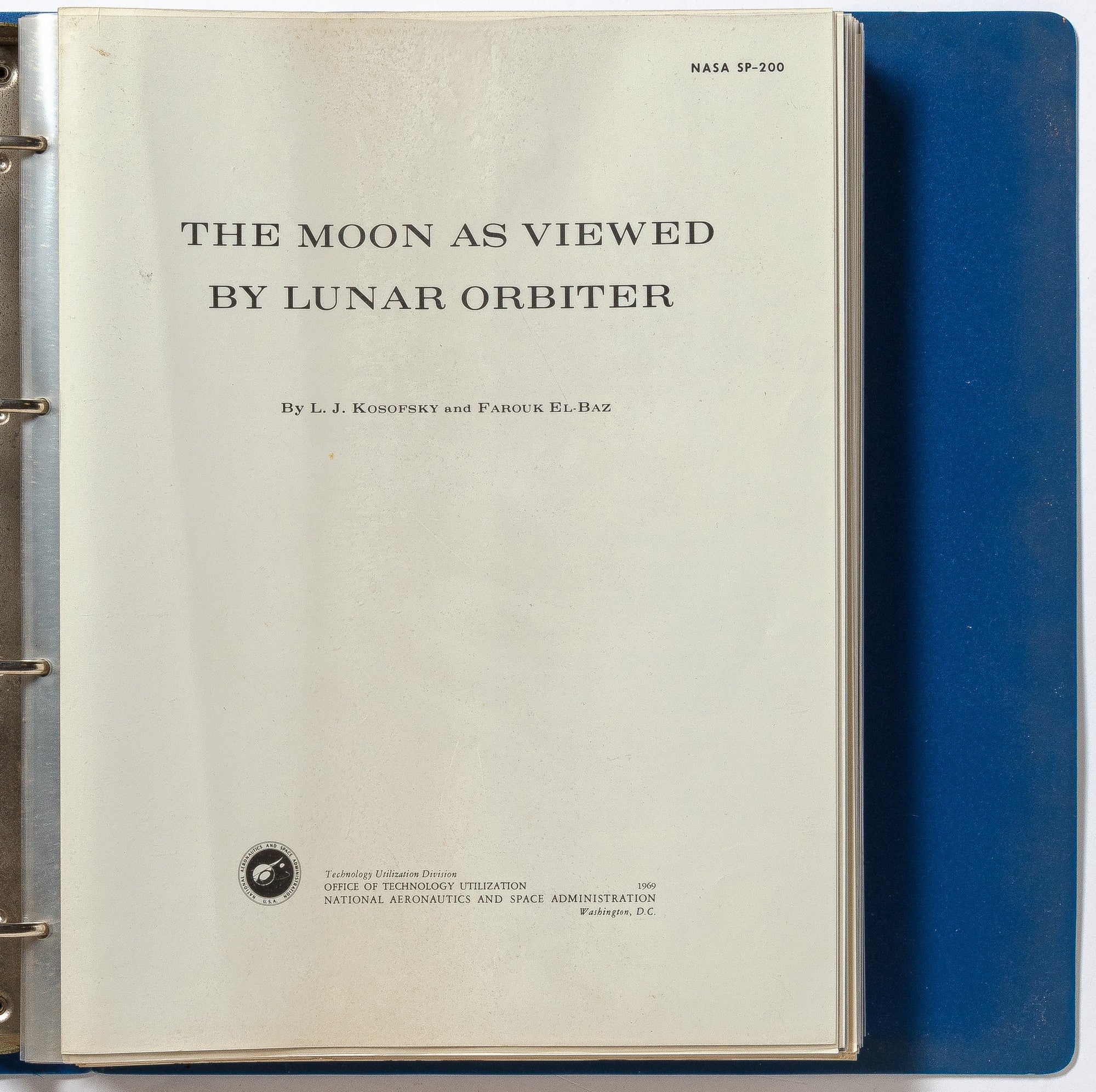 The Moon as Viewed by Lunar Orbiter by KOSOFSKY, L.J. and Farouk El-Baz ...