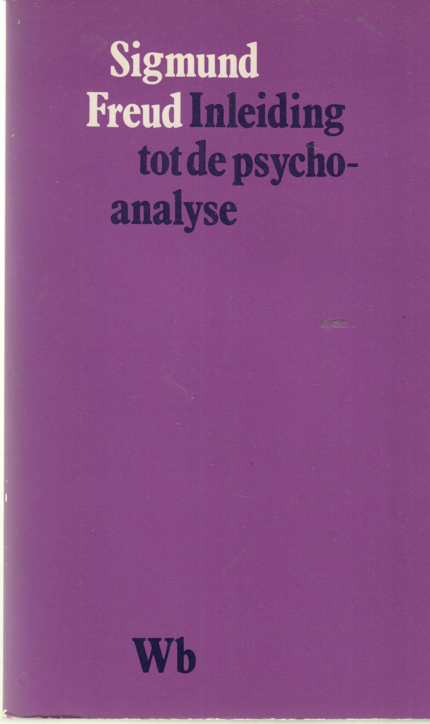 Inleiding tot de psycho-analyse by Sigmund Freud: Comme neuf Couverture souple (1979) Edition ...