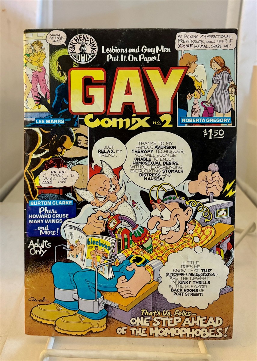 Gay Comix #2 "Lesbians and Gay Men Put it on Paper!" by Lee and Roberta ...