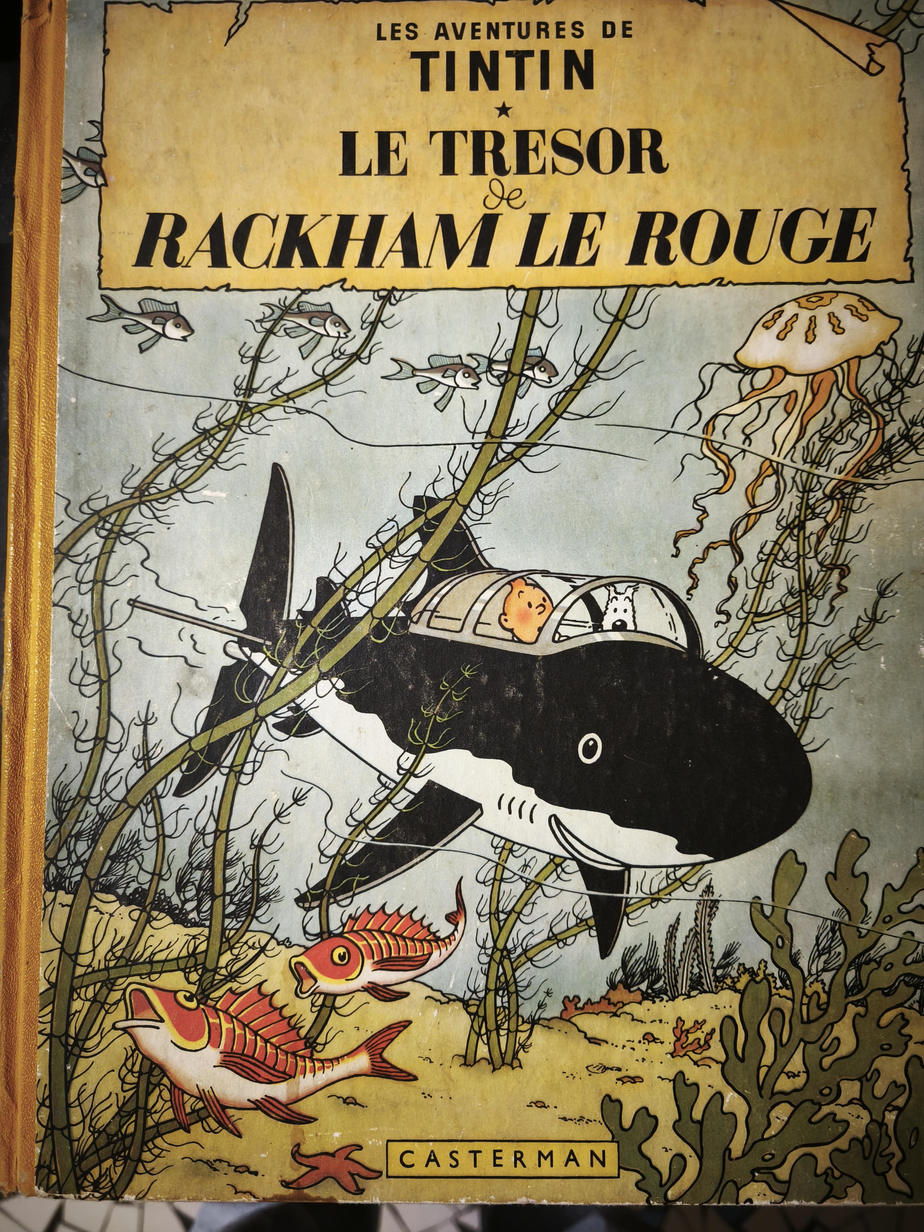 tintin le tresor de rackam le rouge B9 par hergé: (1954) Bande dessinée ...